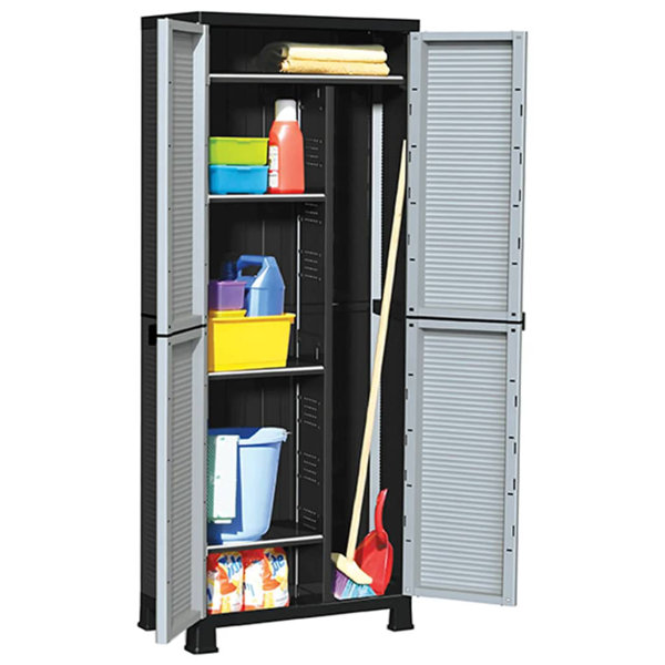 WFX Utility Plastic Single Storage Cabinet ( 171.5cm H x 68cm W x 39cm ...