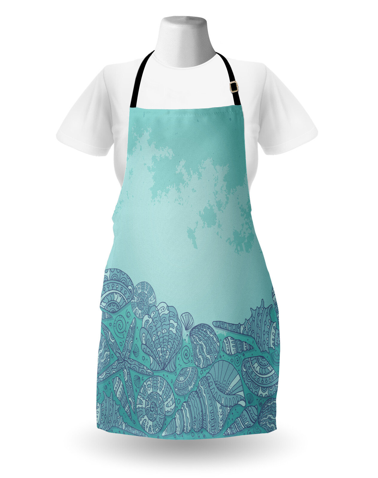 East Urban Home Nautical Apron Unisex, Marine Shell Seahorse, Adult ...