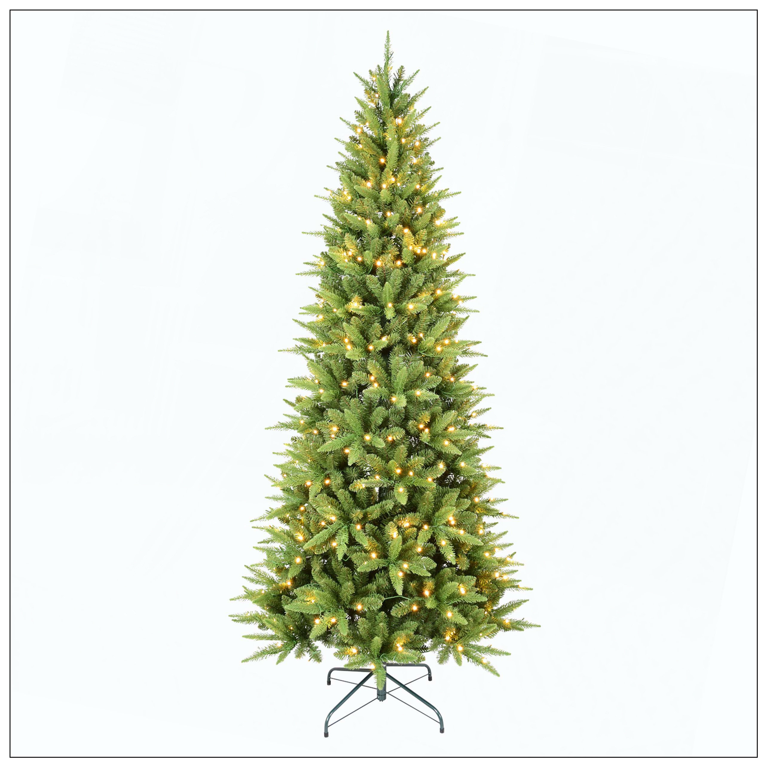 Latitude Run® Christmas Tree With 300 Warm White LED Lights 鈥?850 PE ...