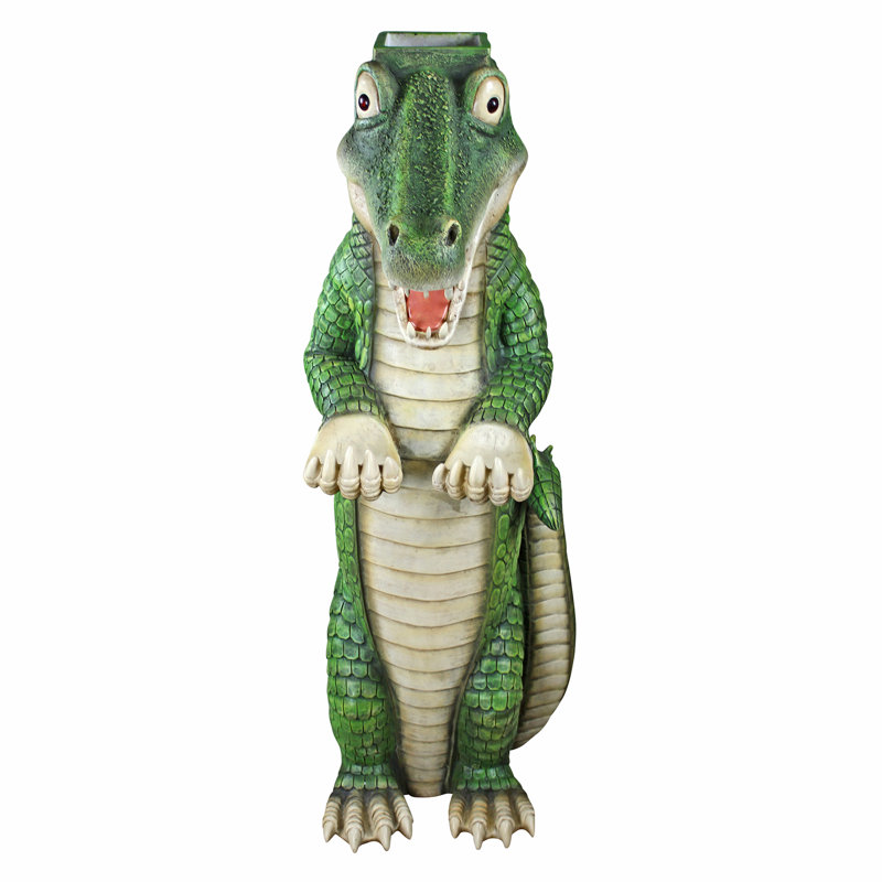 Design Toscano Postal Gator Mailbox Post Sleeve Statue & Reviews | Wayfair