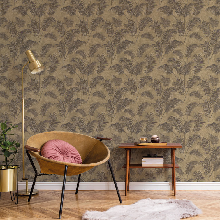 Bay Isle Home Orland 10.05m x 53cm Textured Paste the Wall Wallpaper ...