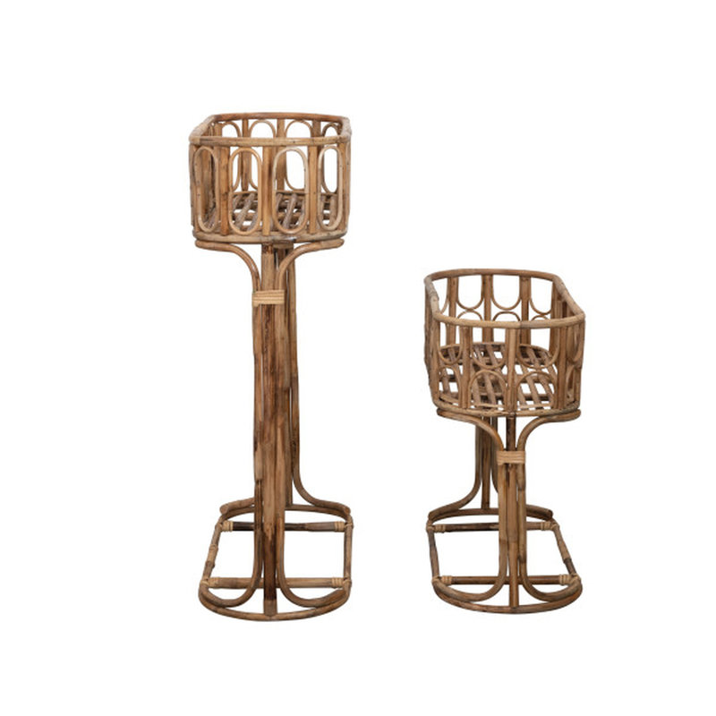 Bayou Breeze Allmar Handmade Woven Rattan Planters & Reviews | Wayfair