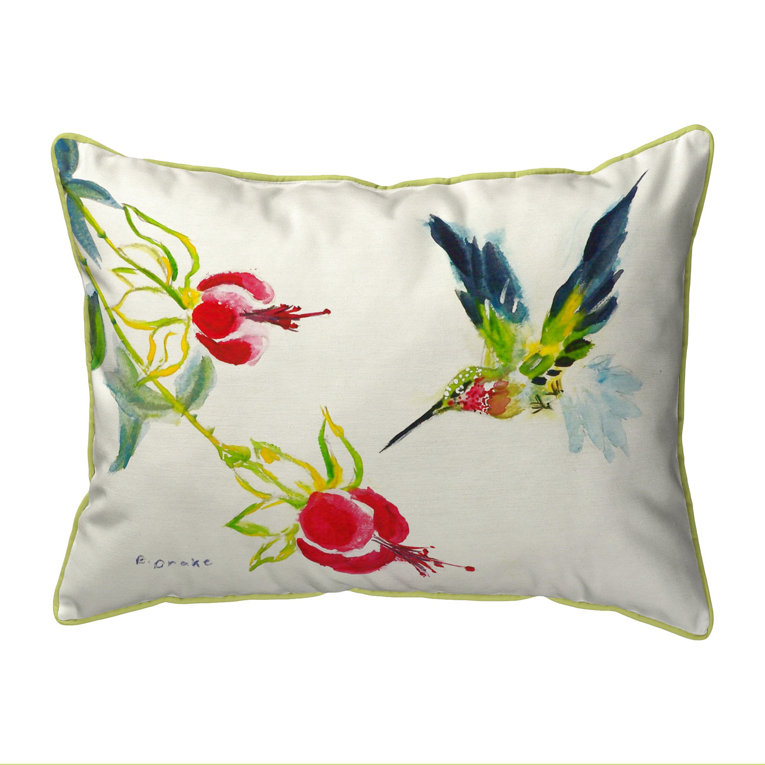 Betsy Drake Interiors Hummingbird Hummingbird Outdoor Rectangular ...
