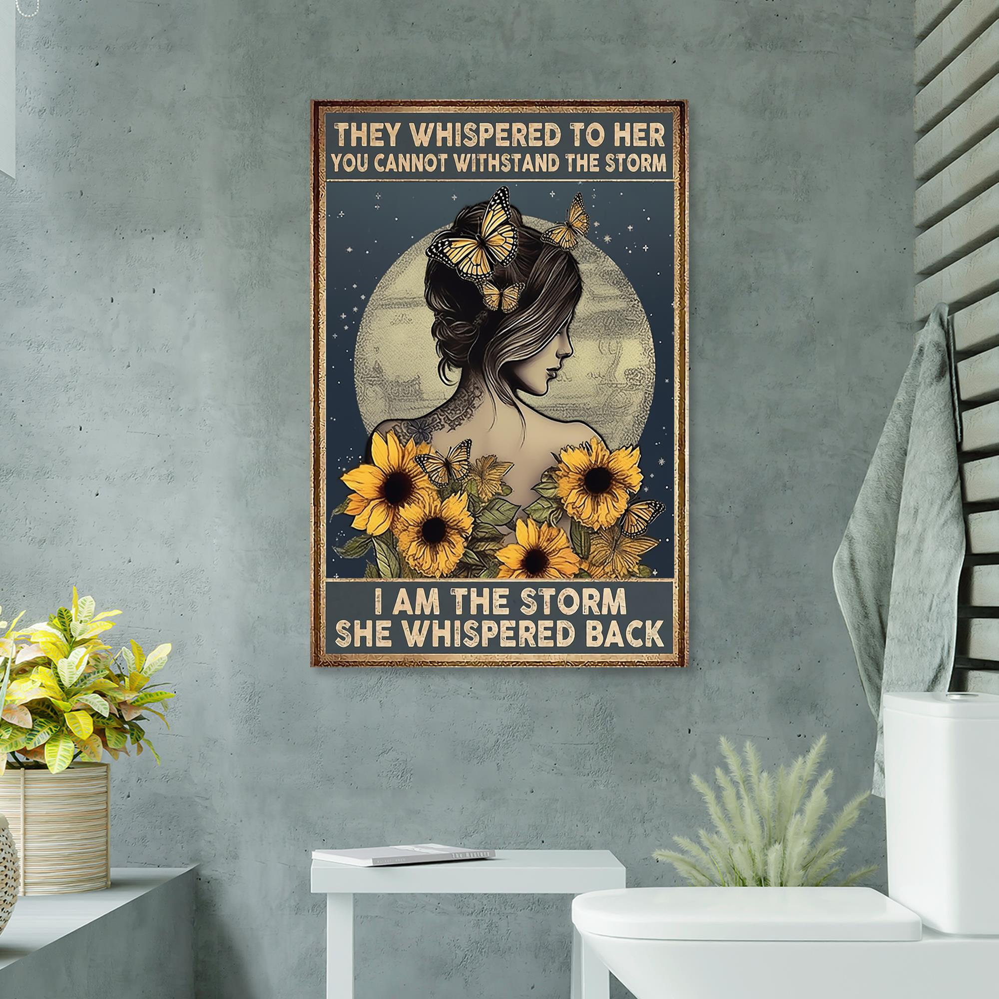 Trinx Yellow Woman I Am the Storm - Wrapped Canvas Graphic Art | Wayfair