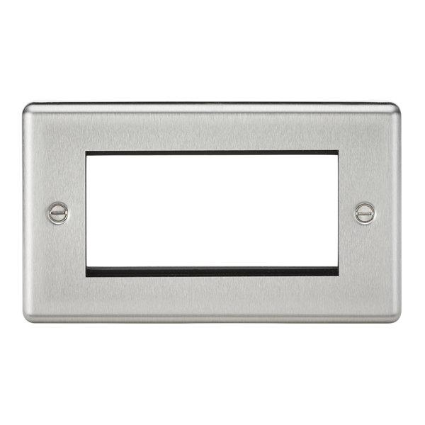 Symple Stuff 4G Modular Faceplate - Brushed Chrome | Wayfair.co.uk