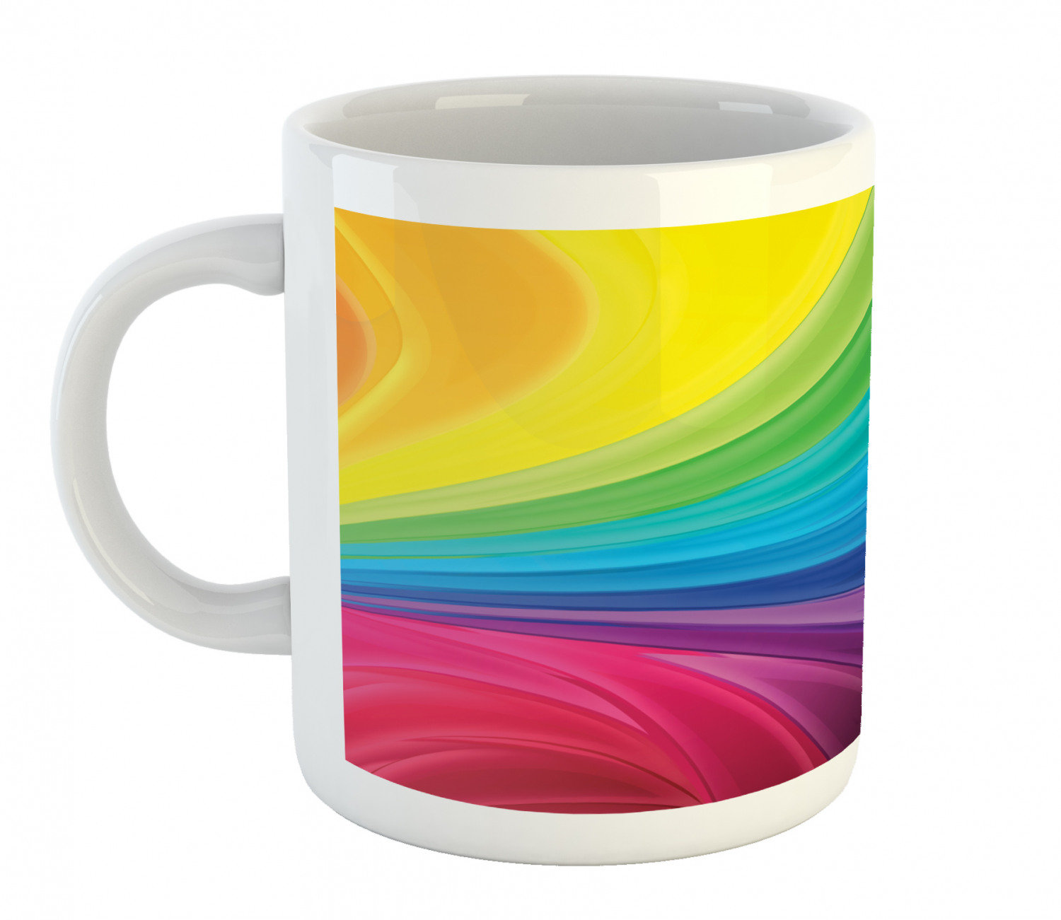 East Urban Home Smooth Rainbow Coffee Mug | Wayfair