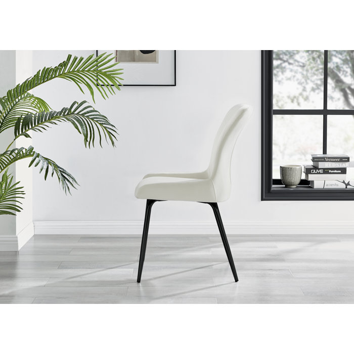 Bless international Illman Luxury Velvet Upholstered Dining Chairs ...