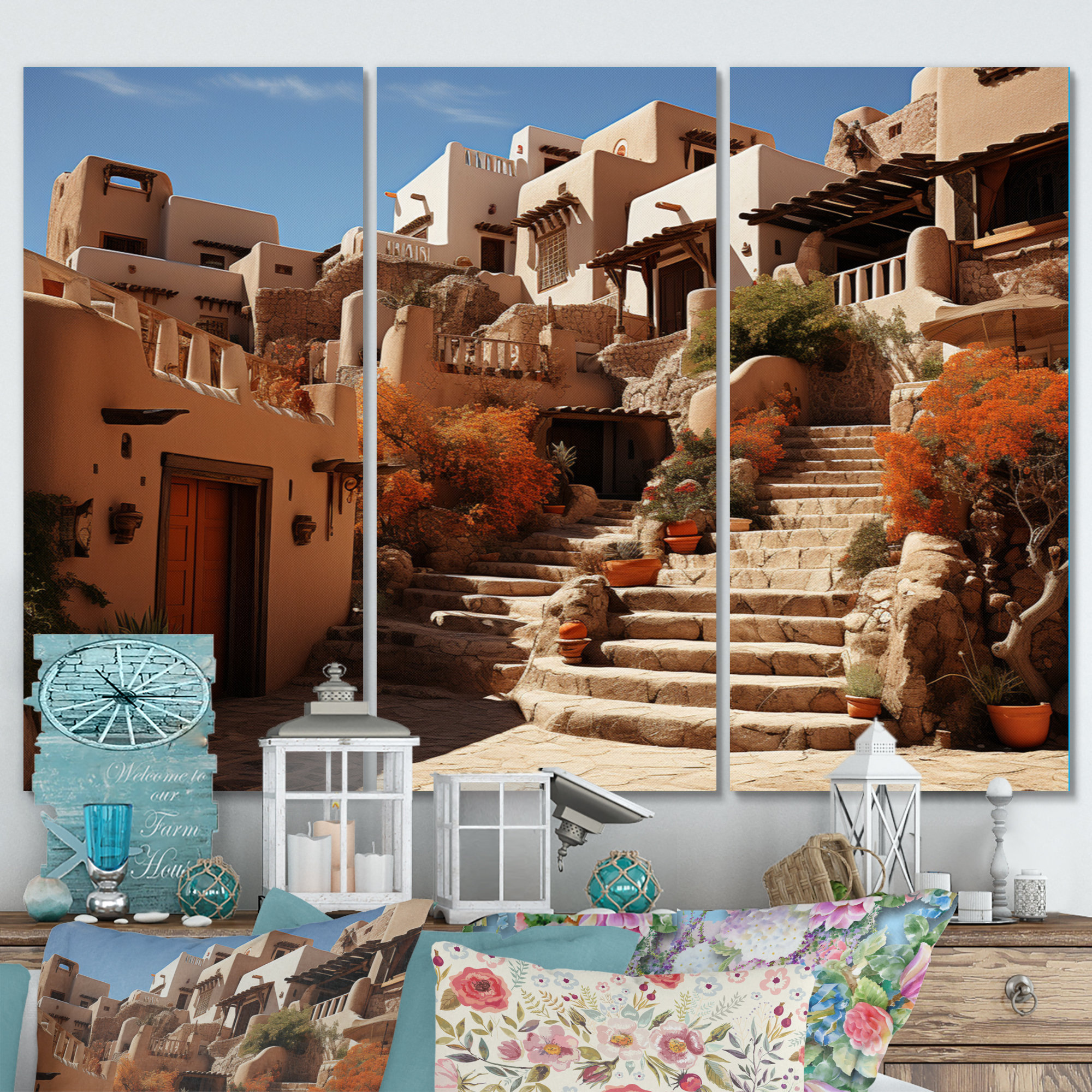 Ebern Designs Egypt Nubian Essence II On Canvas 3 Pieces Print | Wayfair