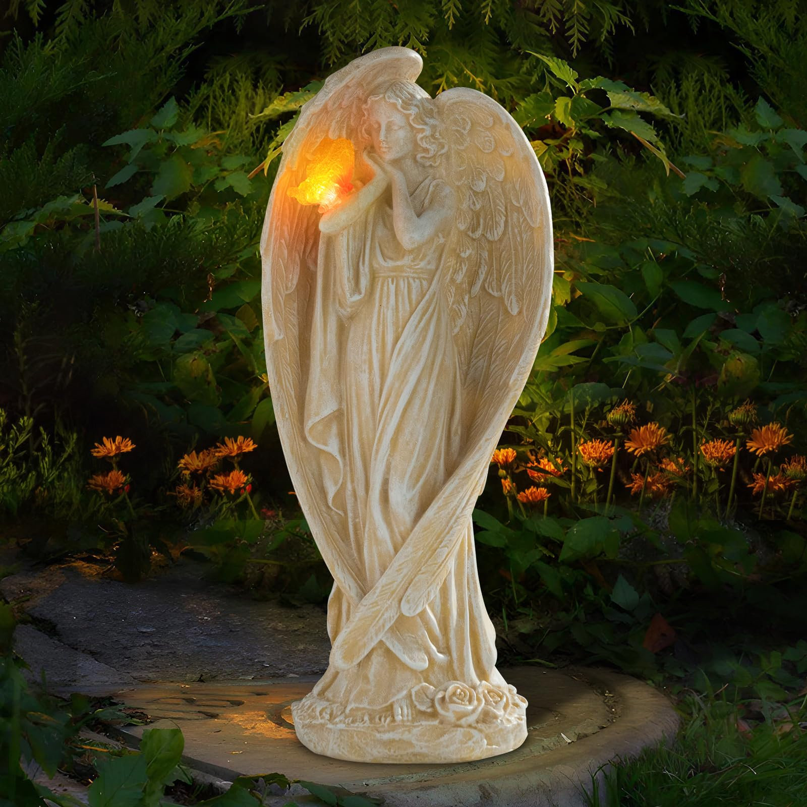 Trinx Angel Statue Outdoor Decoration, Angel Garden Statue With ...