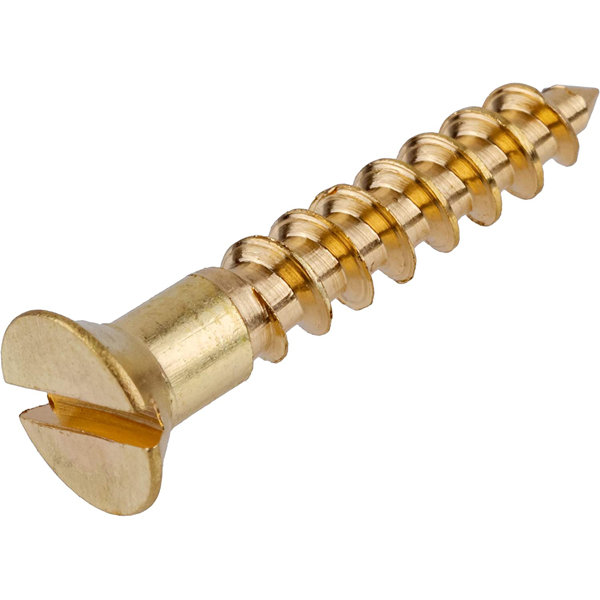 UNIQANTIQ HARDWARE SUPPLY Vis à bois à tête fraisée plate en laiton ...