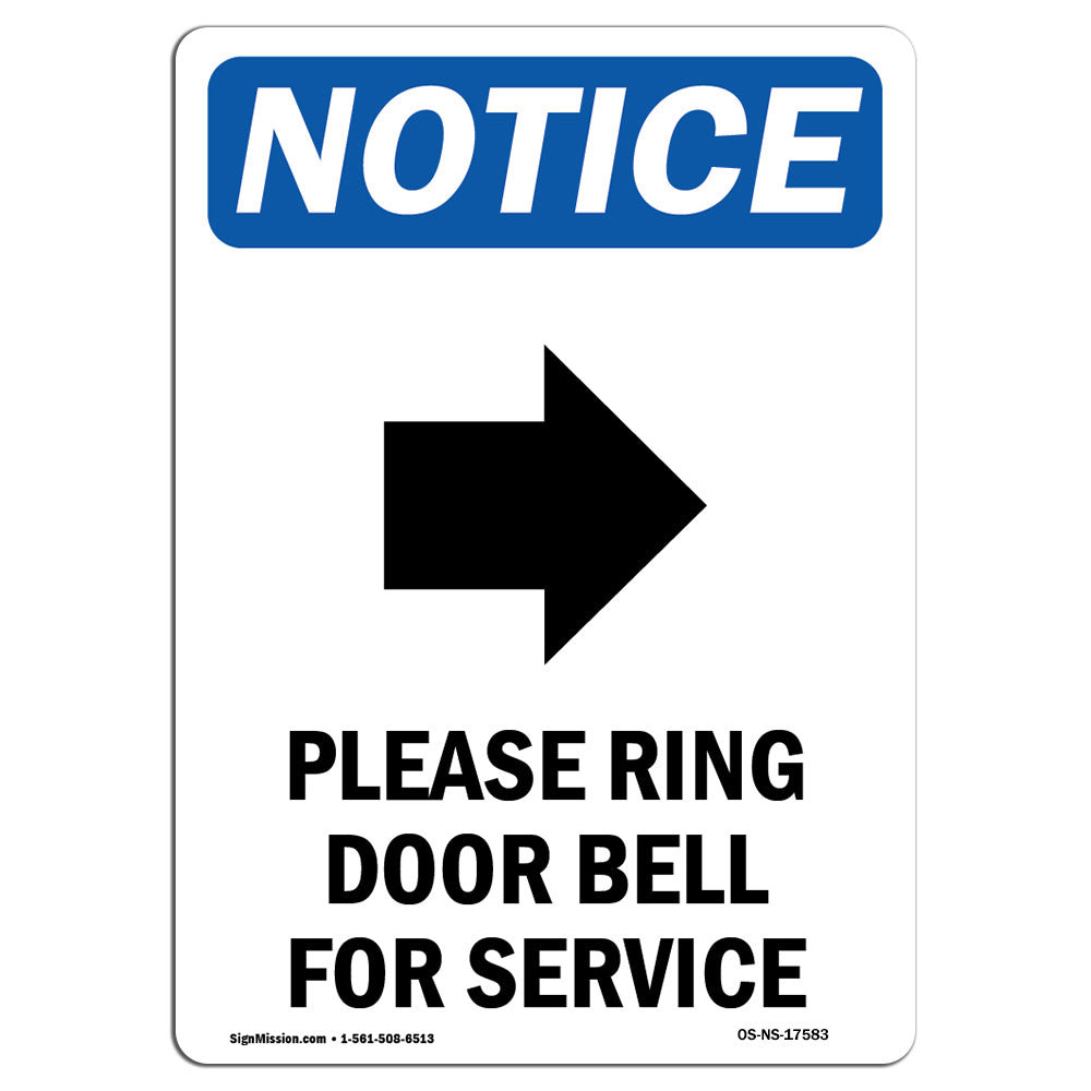 SignMission Please Ring Door Bell Sign with Symbol | Wayfair