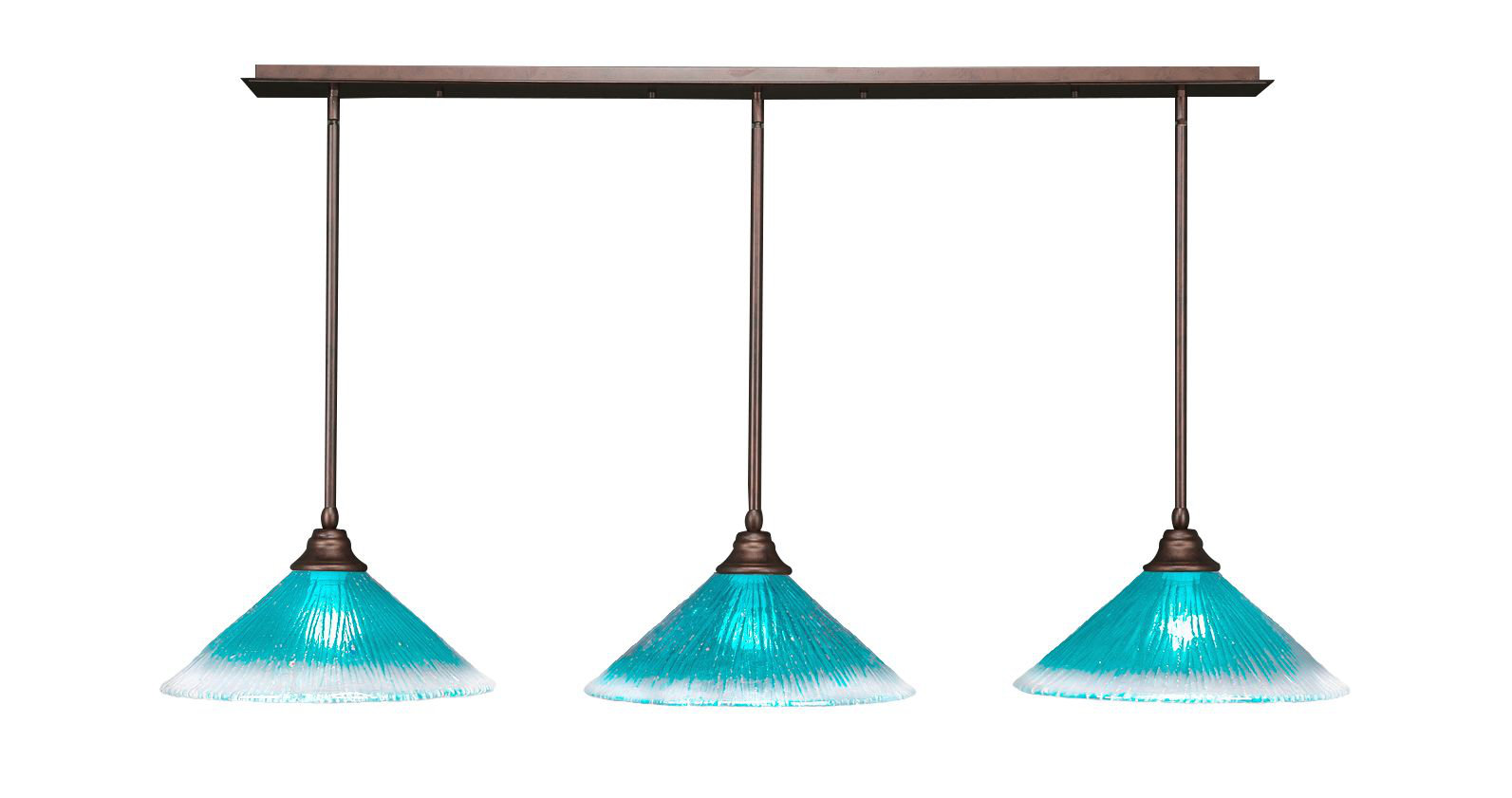 Red Barrel Studio® 3-Light Linear Pendalier with Hang Straight Swivel ...