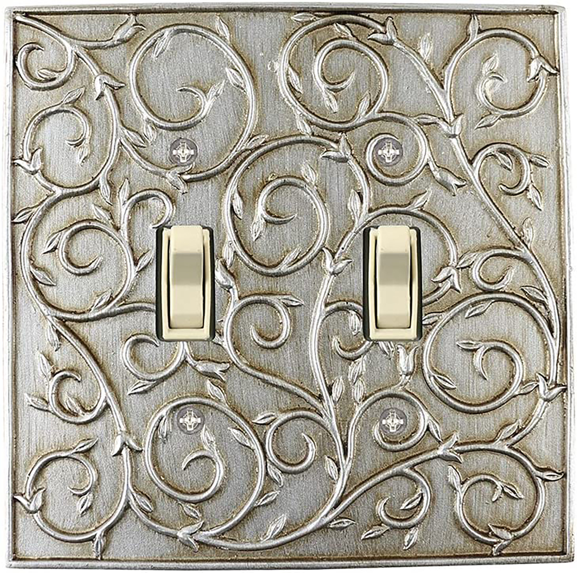 Meriville No Subject 2 - Gang Toggle Light Switch Standard Wall Plate ...