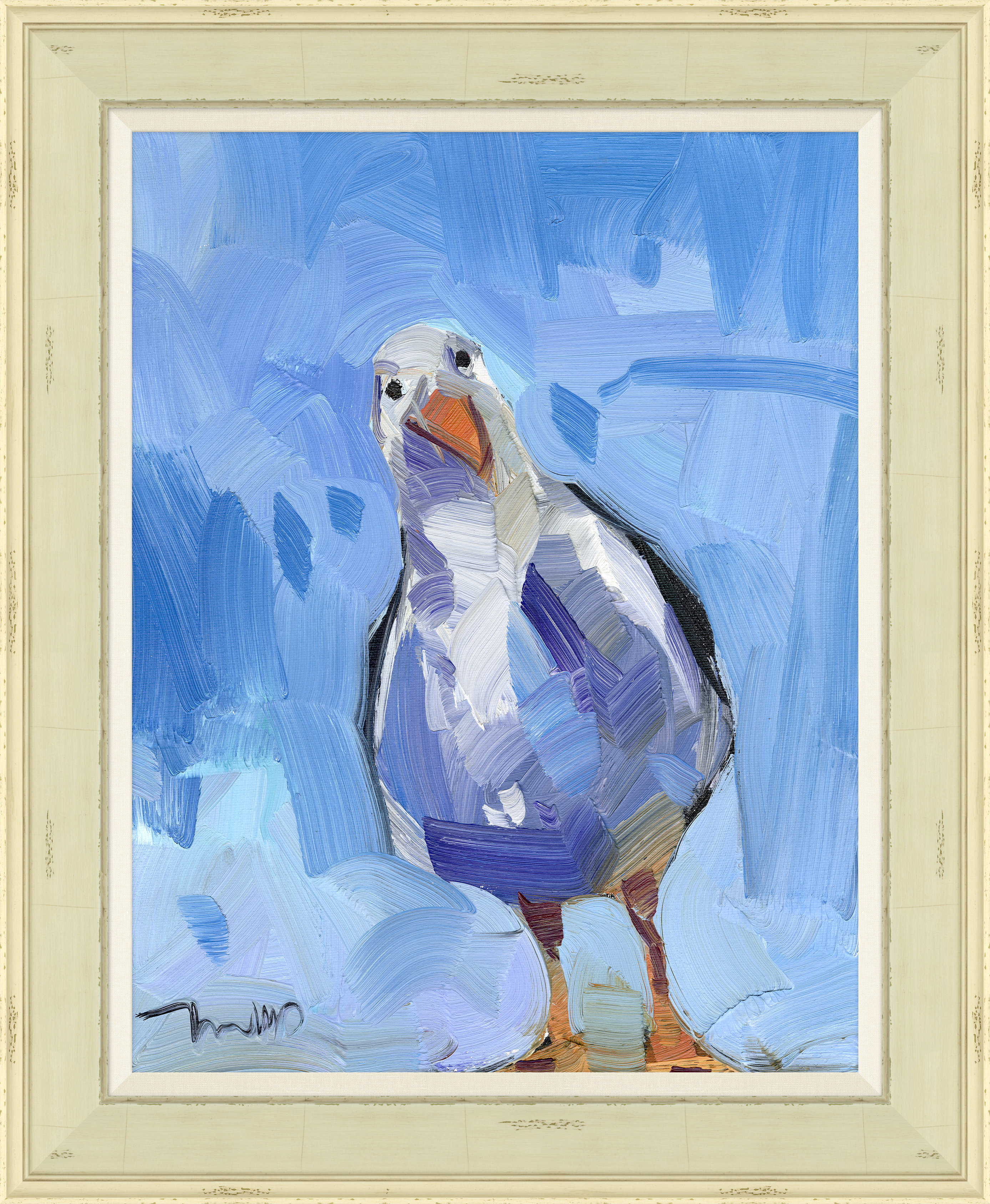 Soicher Marin Curious Seagull by Joseph Mota - Picture Frame Painting ...
