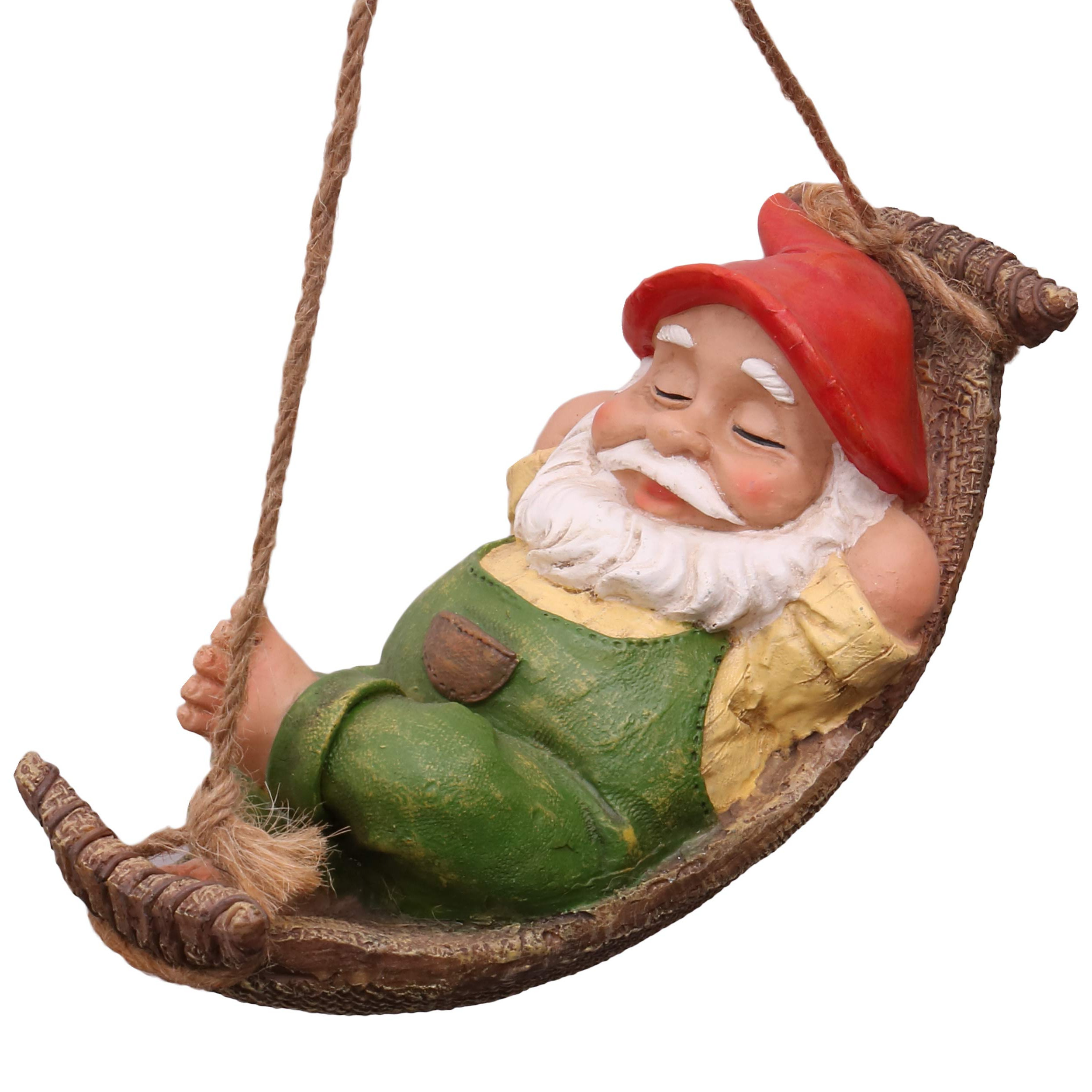 Trinx Outdoor Hanging Garden Gnome Statues, Adorable Yard Decorations ...