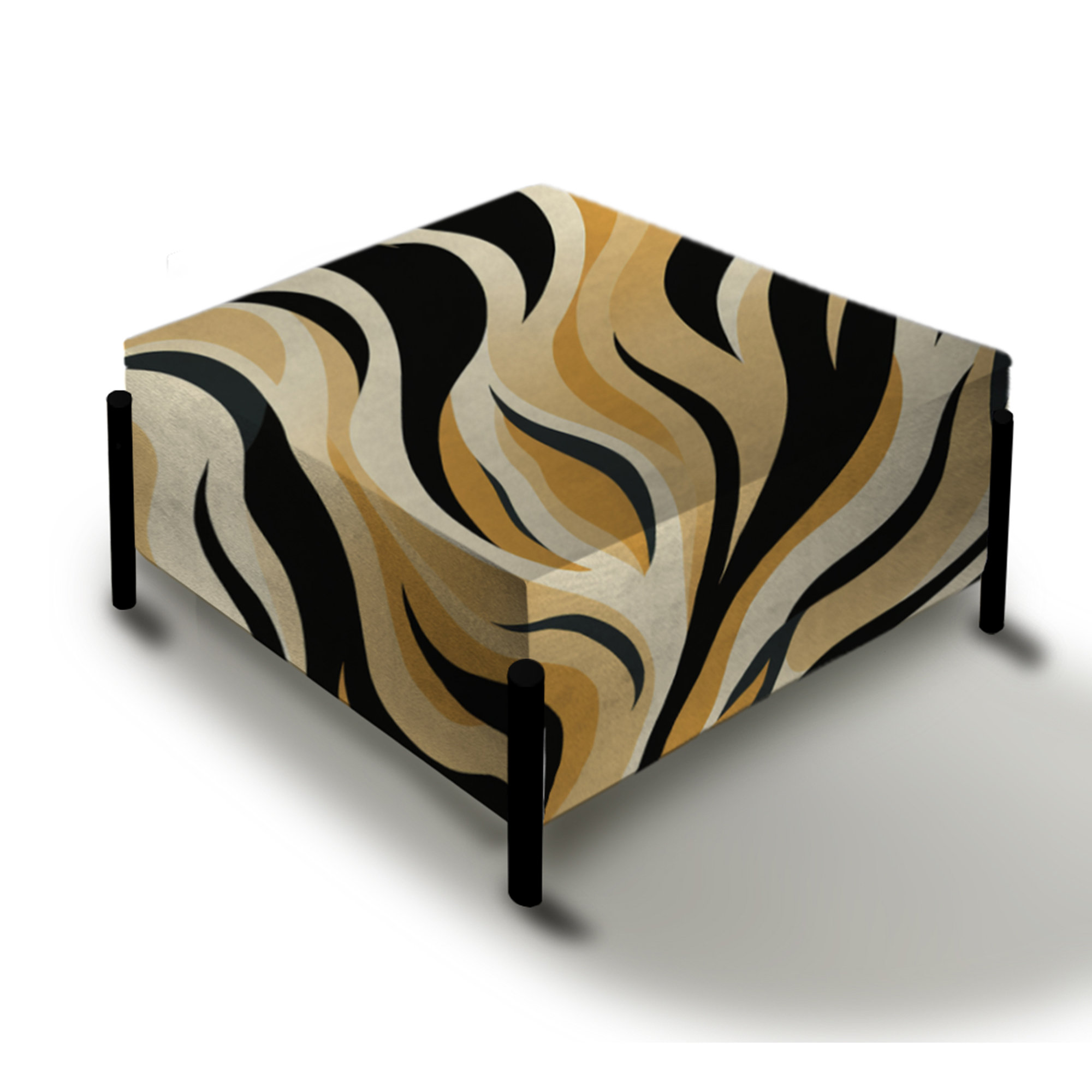 Design Art Black And Beige Urban Zebra Fusion - Animal Print Large ...