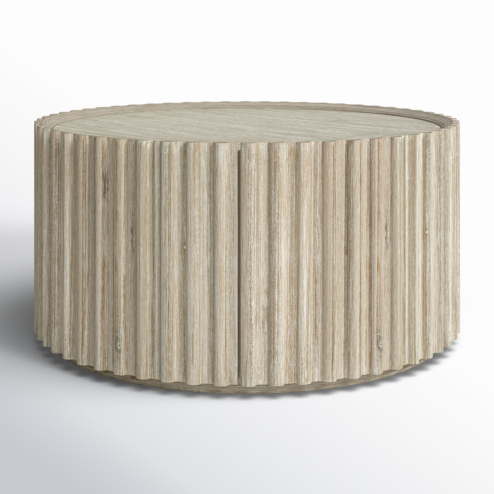 Joss & Main Castile Round Coffee Table With 1-Door | Joss & Main