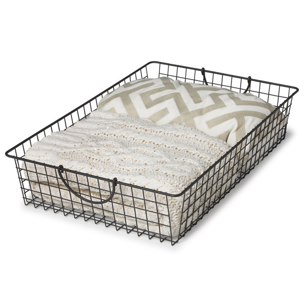 Williston Forge Stowaway Large Metal/Wire Basket & Reviews | Wayfair