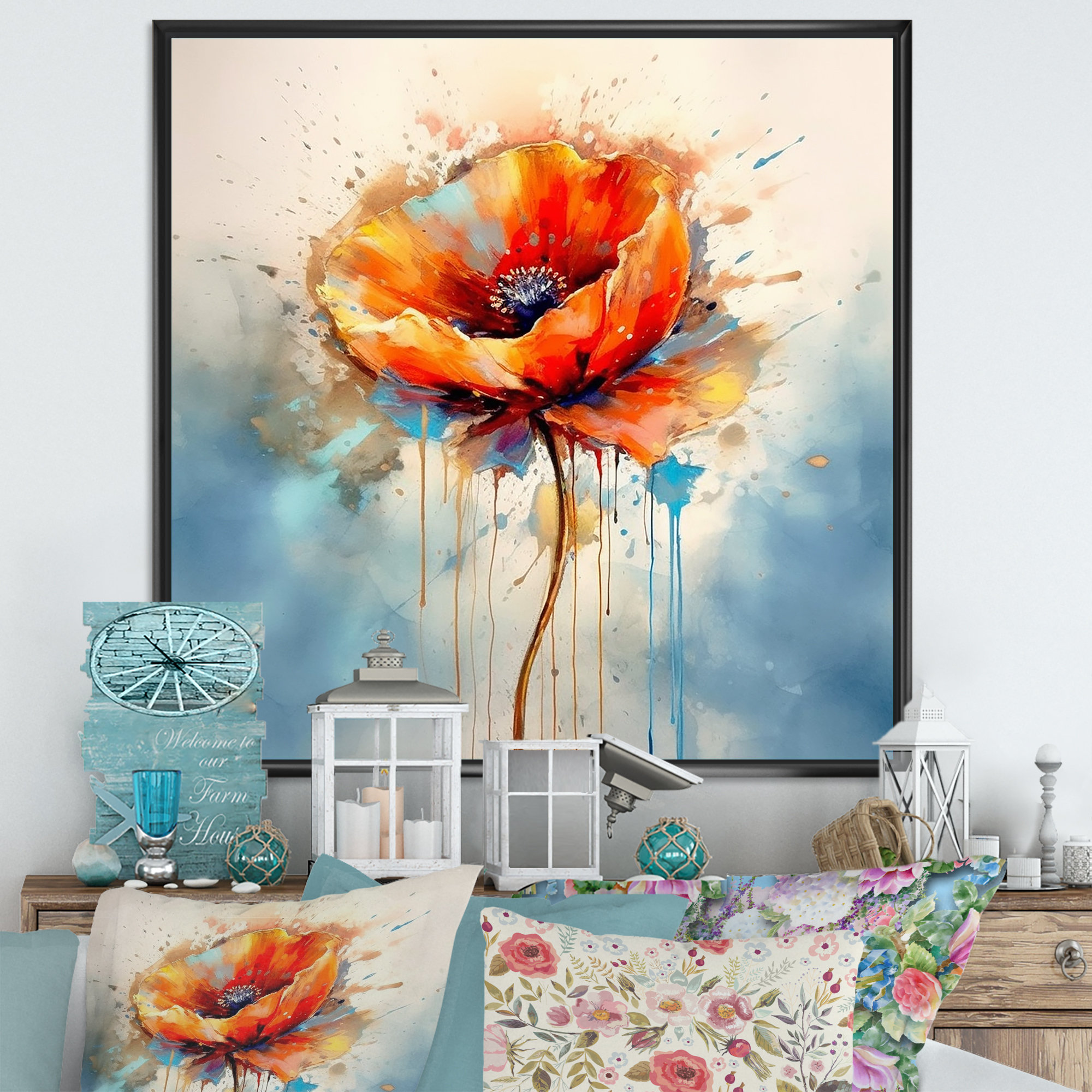 Winston Porter Vibrant Dancing Red Poppy - Poppy Wall Decor - Wayfair ...