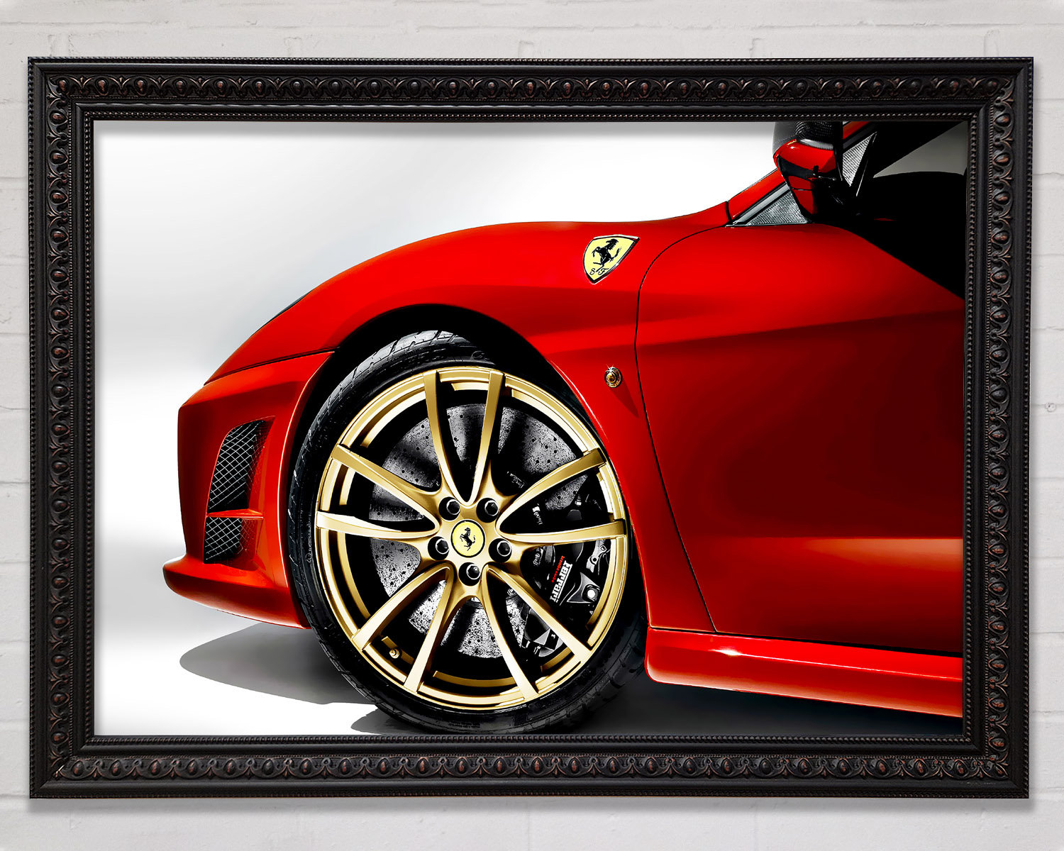 Bright Star Ferrari F430 Wheel Profile - Single Picture Frame Art ...
