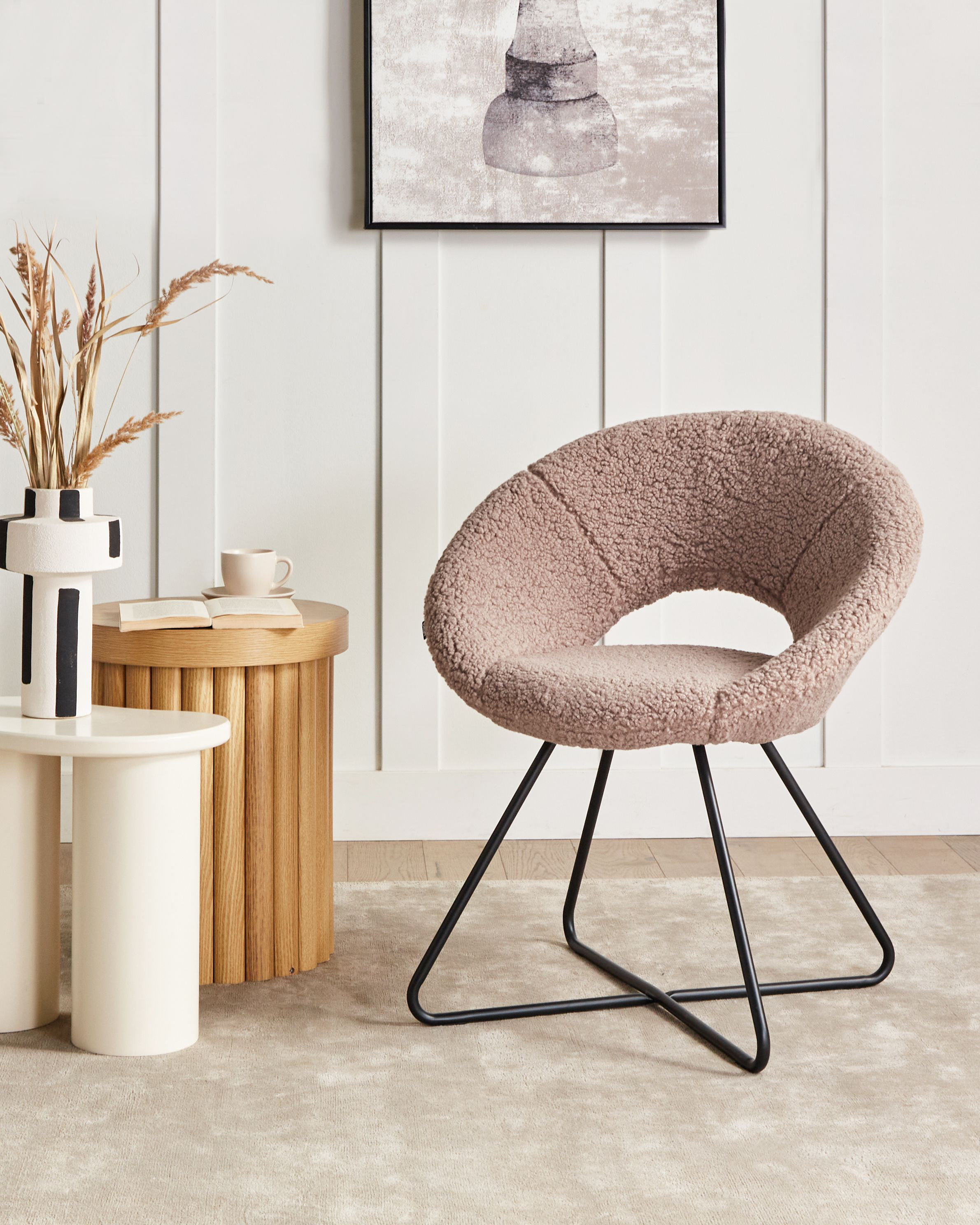 Fairmont Park Dining Chair RACHEL Boucle | Wayfair.co.uk