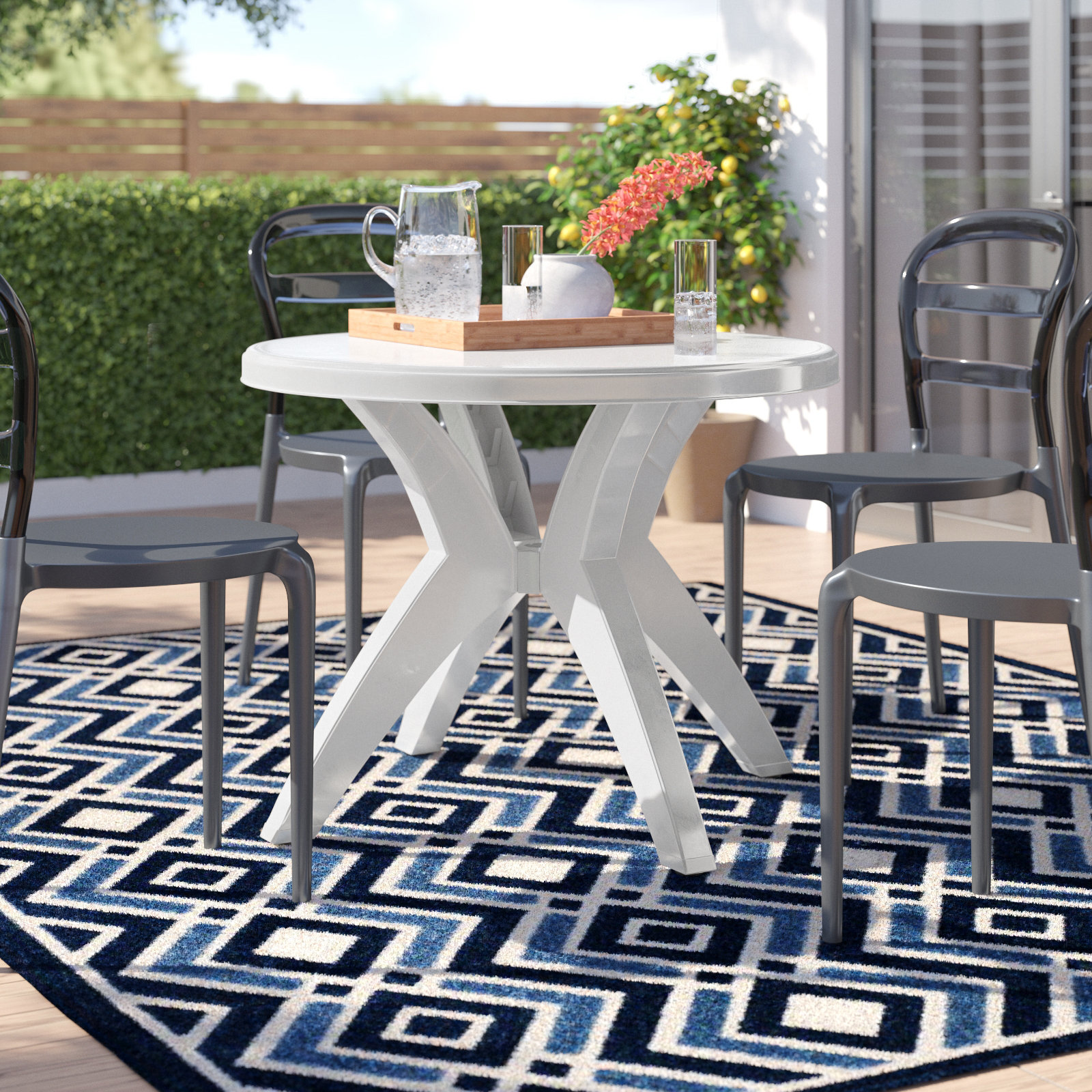 Wade Logan Aamia Plastic Dining Table "& Reviews" - Wayfair Canada