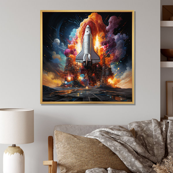 Red Barrel Studio® Rocketship Interstellar Fusion On Canvas Print | Wayfair