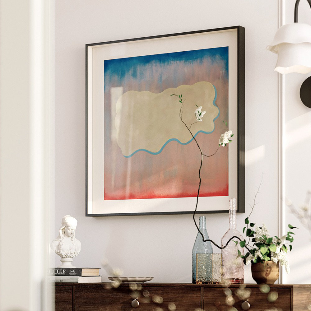 Organix Oasis Modern simple abstract landscape painting | Wayfair