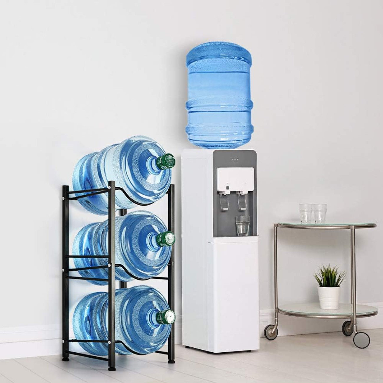 Hokku Designs Water Cooler Jug Rack 5 Gallon Water Bottle Holder ...