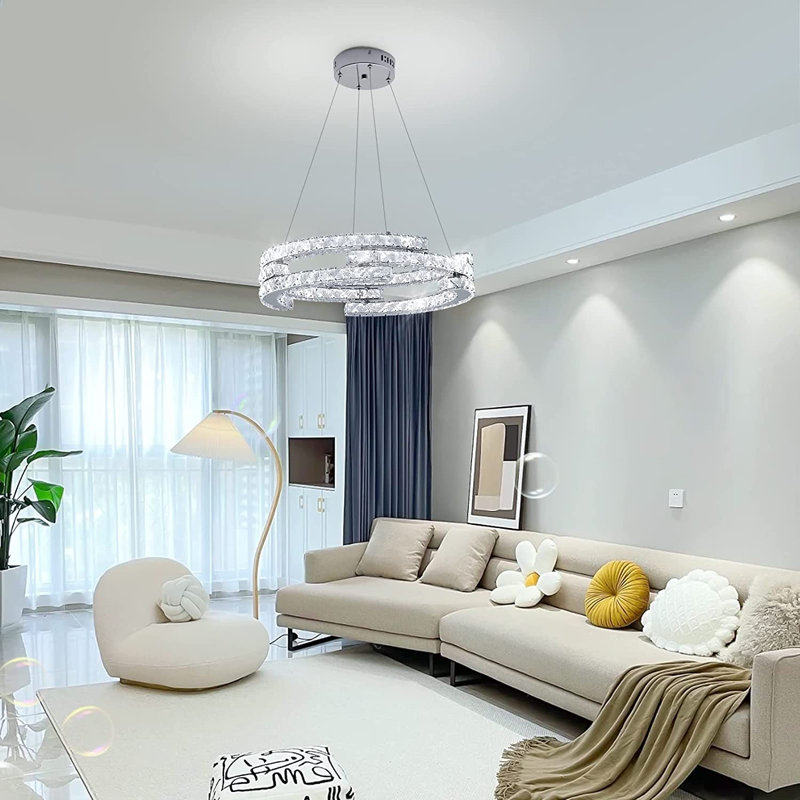 Blue Elephant Darvell 3-Light Unique/Statement LED Chandelier & Reviews ...