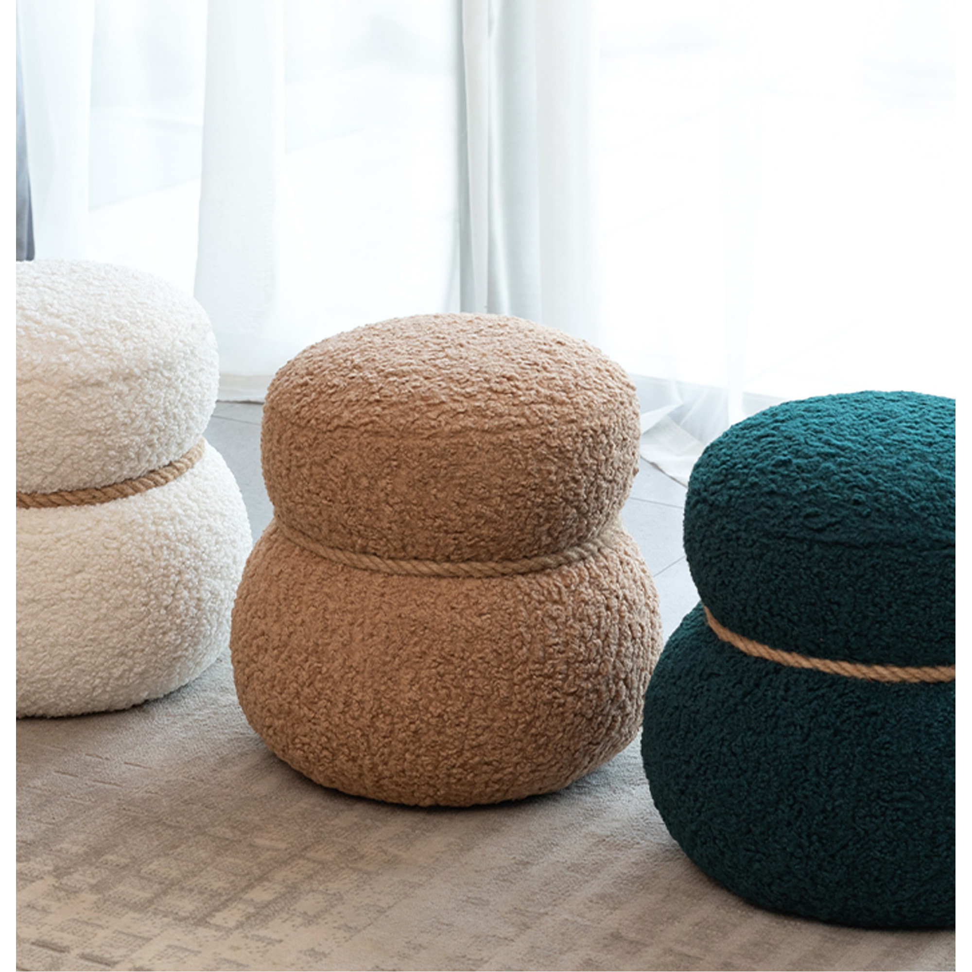 Red Barrel Studio® Playful Plush Snowman Stool For Versatile Spaces And ...