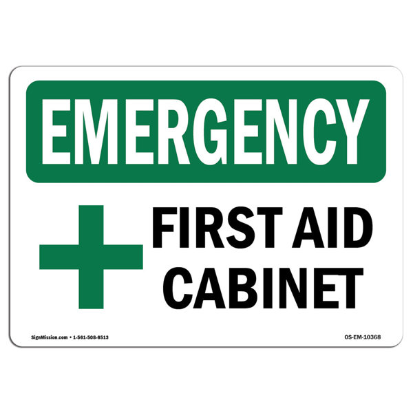 SignMission First Aid Cabinet Sign - Wayfair Canada