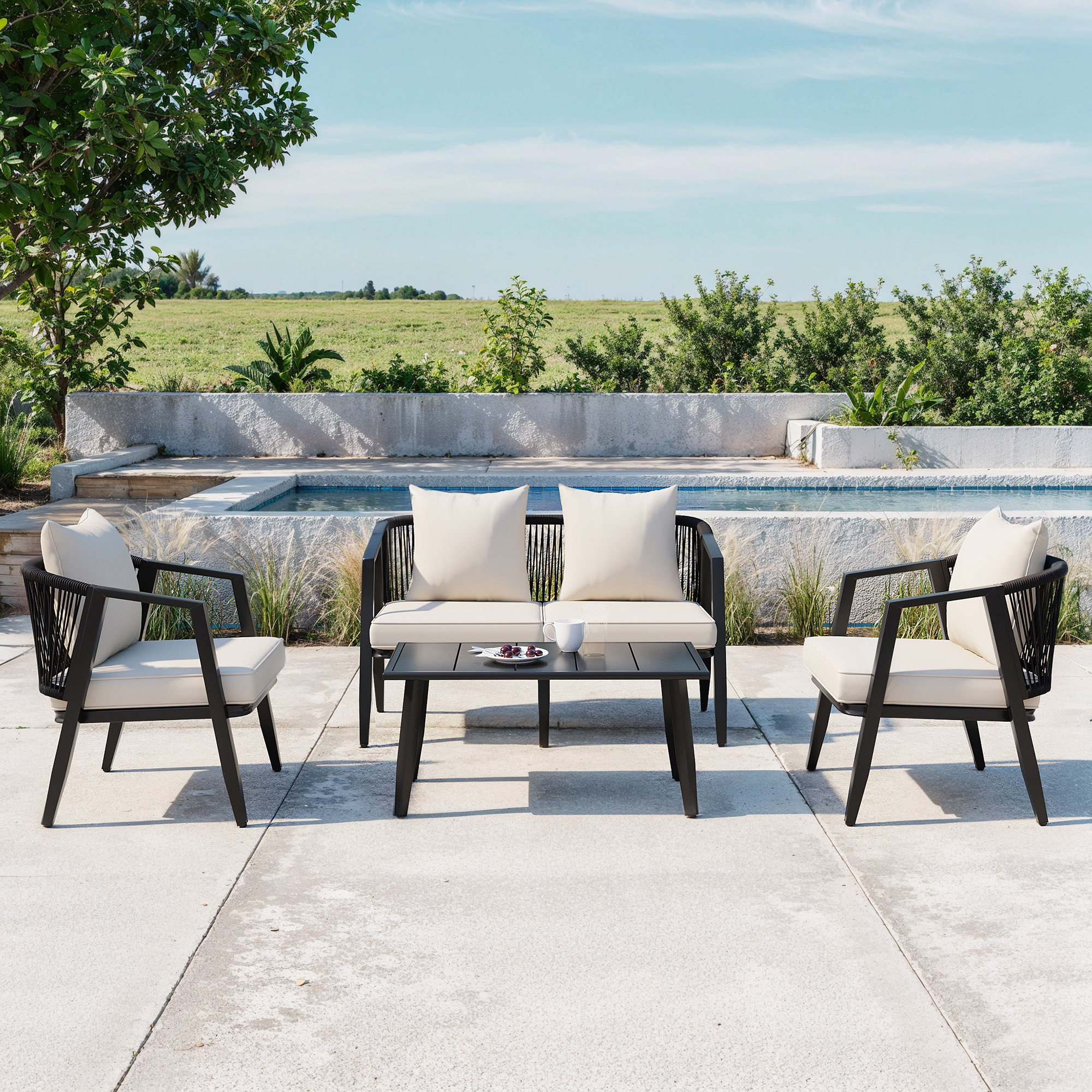 Corrigan Studio® Durable And Comfortable Outdoor Seating Set | Wayfair