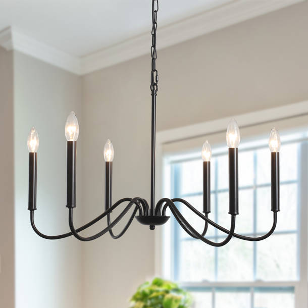 Mercer41 Jeneanne 6 - Light Dimmable Classic / Traditional Chandelier ...
