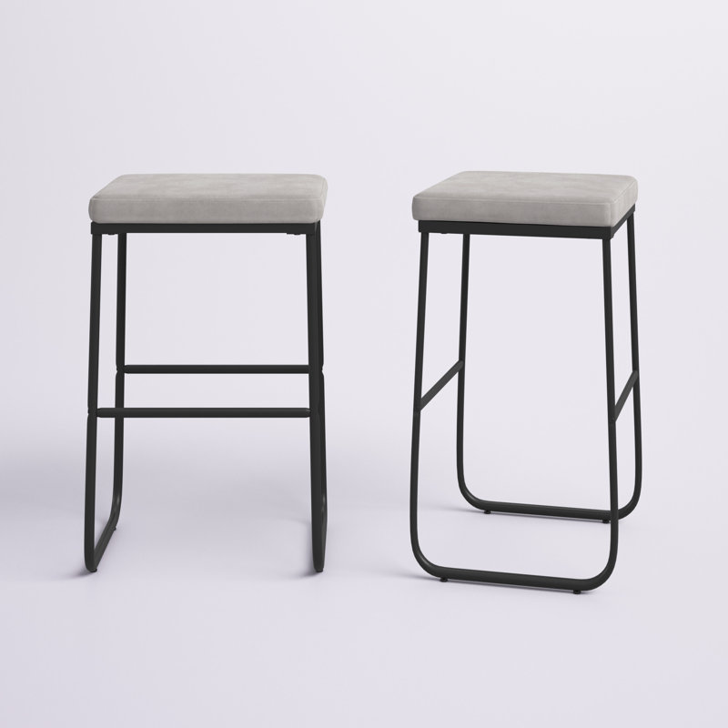 Etta Avenue™ Casper Upholstered Counter Stool with Metal Frame ...