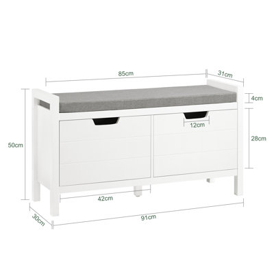Latitude Run® Lynard Storage Bench & Reviews | Wayfair