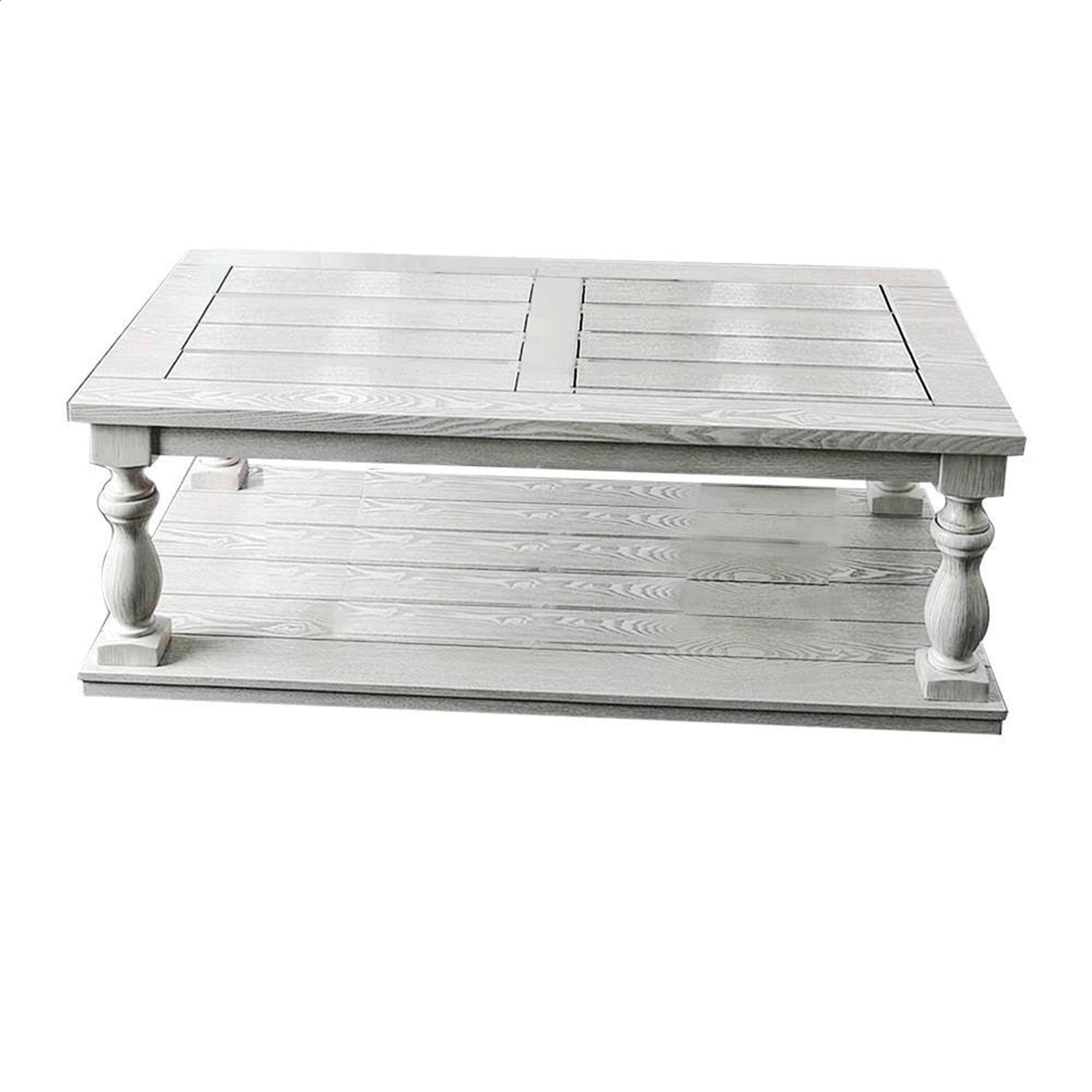 Darby Home Co Ornate Design Traditional Style Coffee Table with Open ...