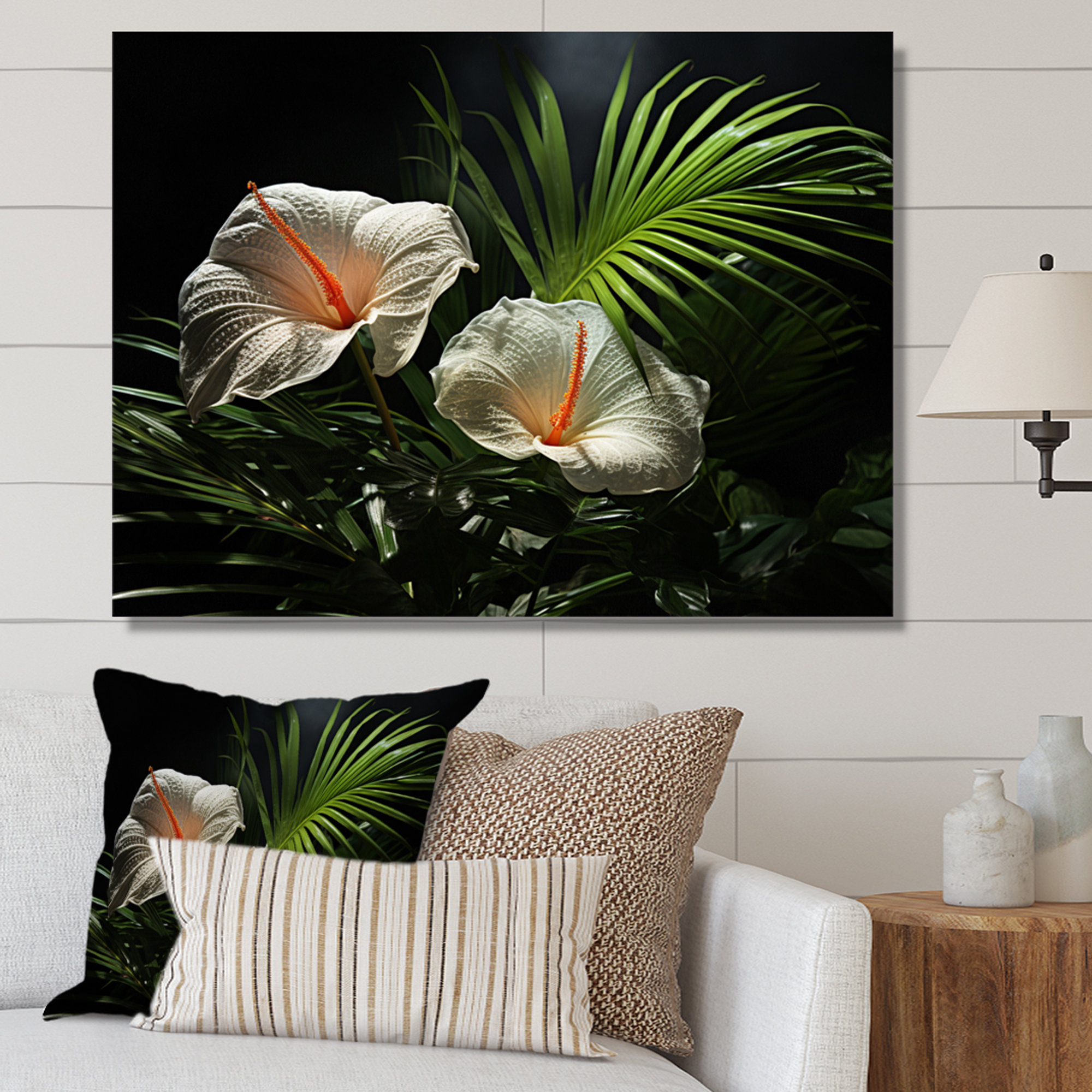 Red Barrel Studio® White Anthurium in Tropical - Print | Wayfair
