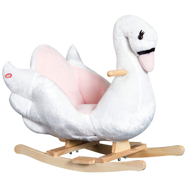 Qaba Kids Plush Toy Swan Style Rocker & Reviews | Wayfair