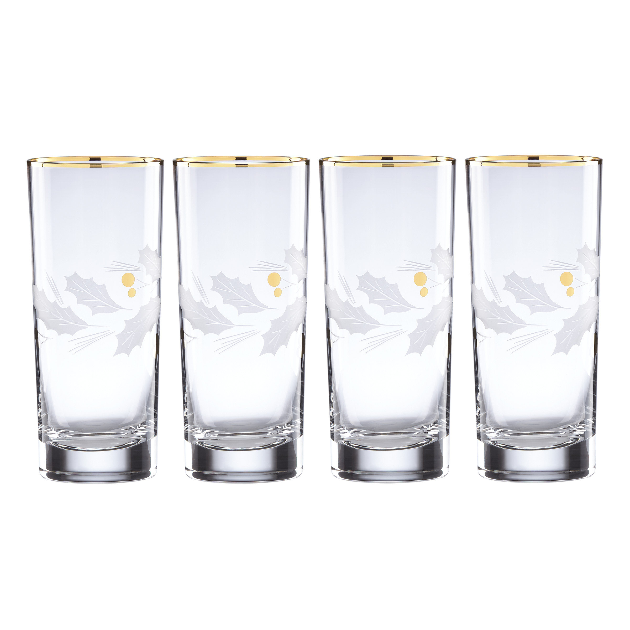 Lenox Holiday Gold 4-Piece Glassware Set & Reviews | Perigold