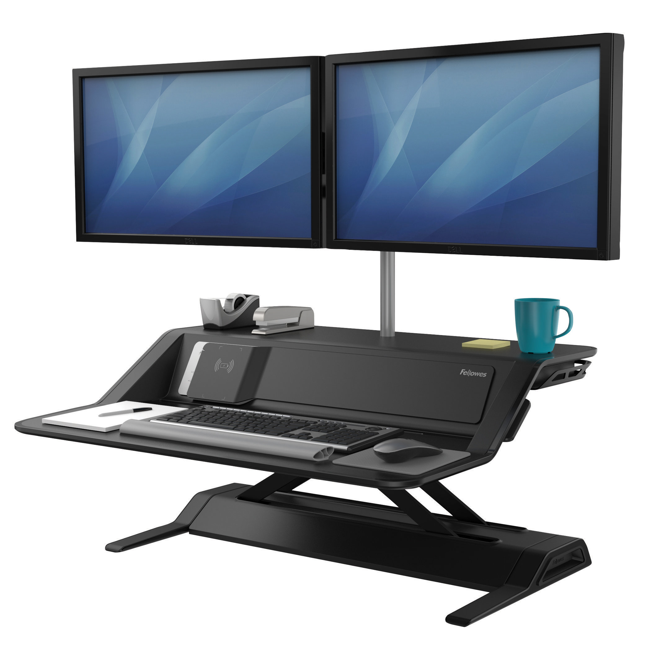 Fellowes Lotus Dx Sit-stand Workstation - Black | Wayfair