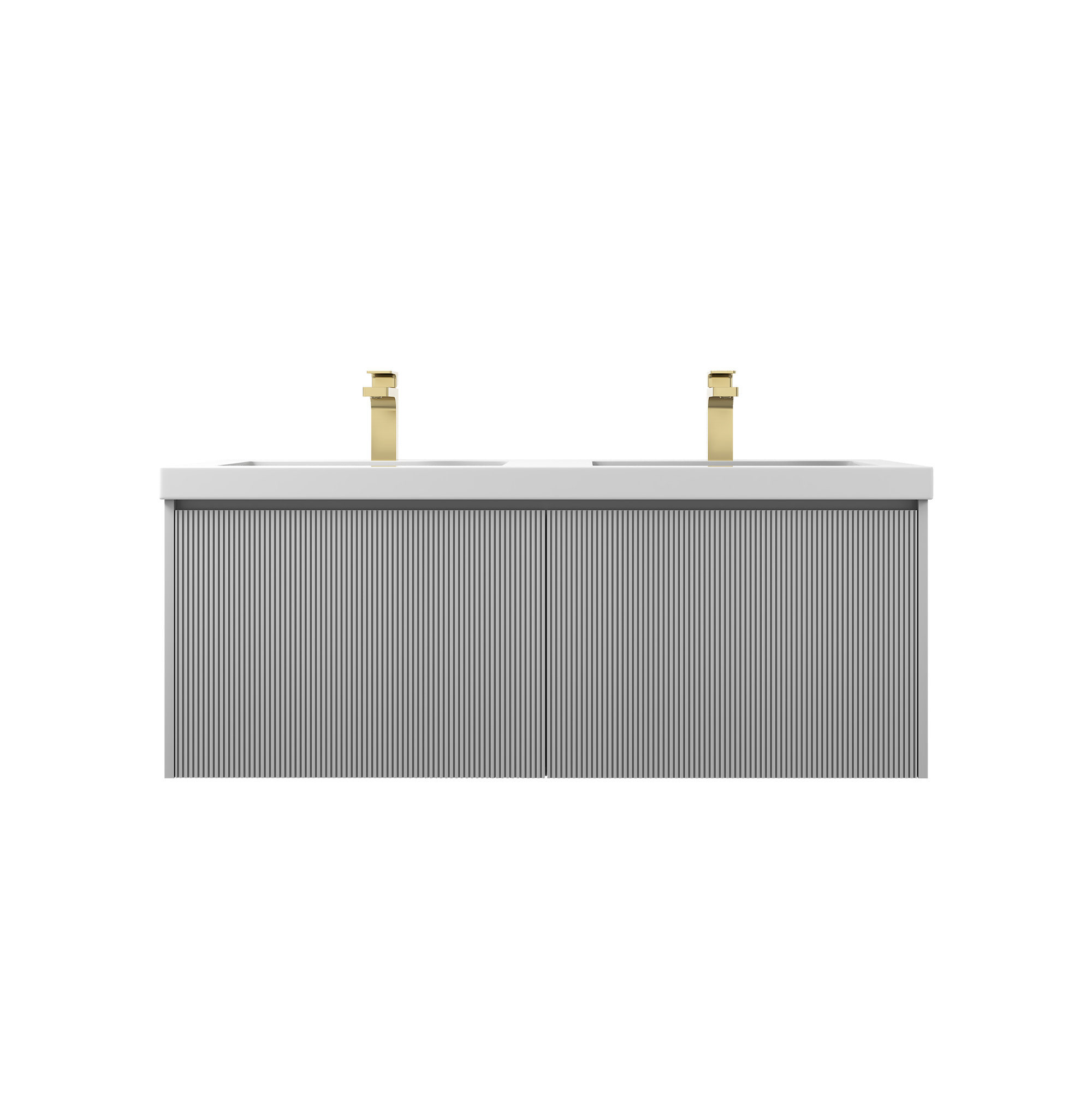 Hokku Designs Annalisse 48'' Wall Mounted Double Bathroom Vanity with ...