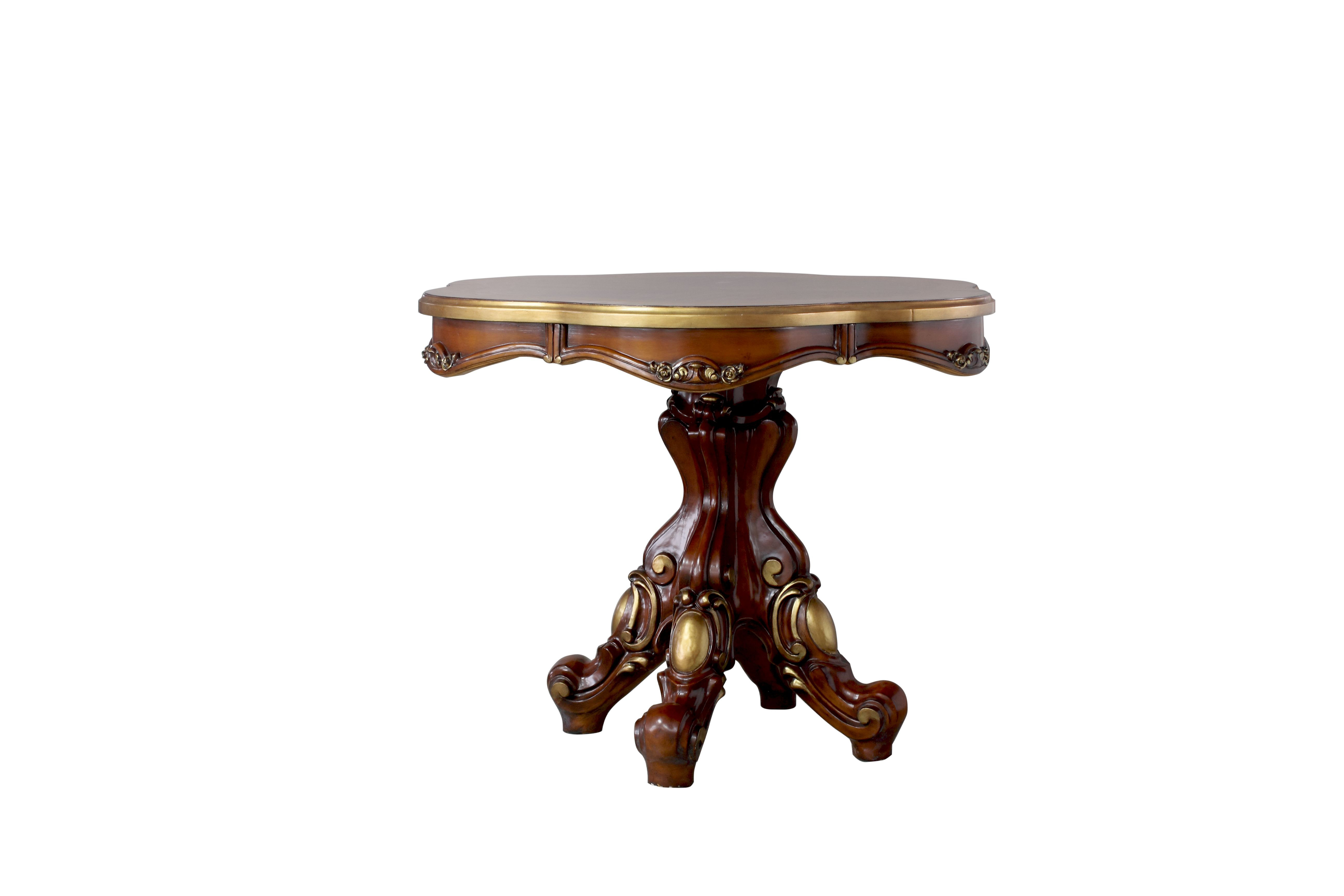 Andrew Home Studio Dili Counter Height Rubberwood Solid Wood Pedestal ...