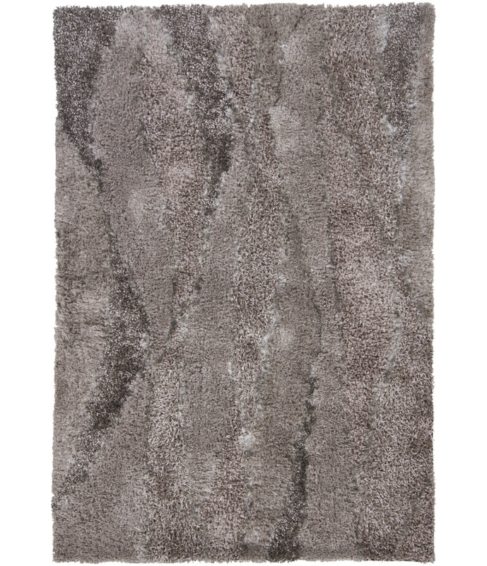 Orren Ellis Isidore Shag Gray Area Rug | Wayfair