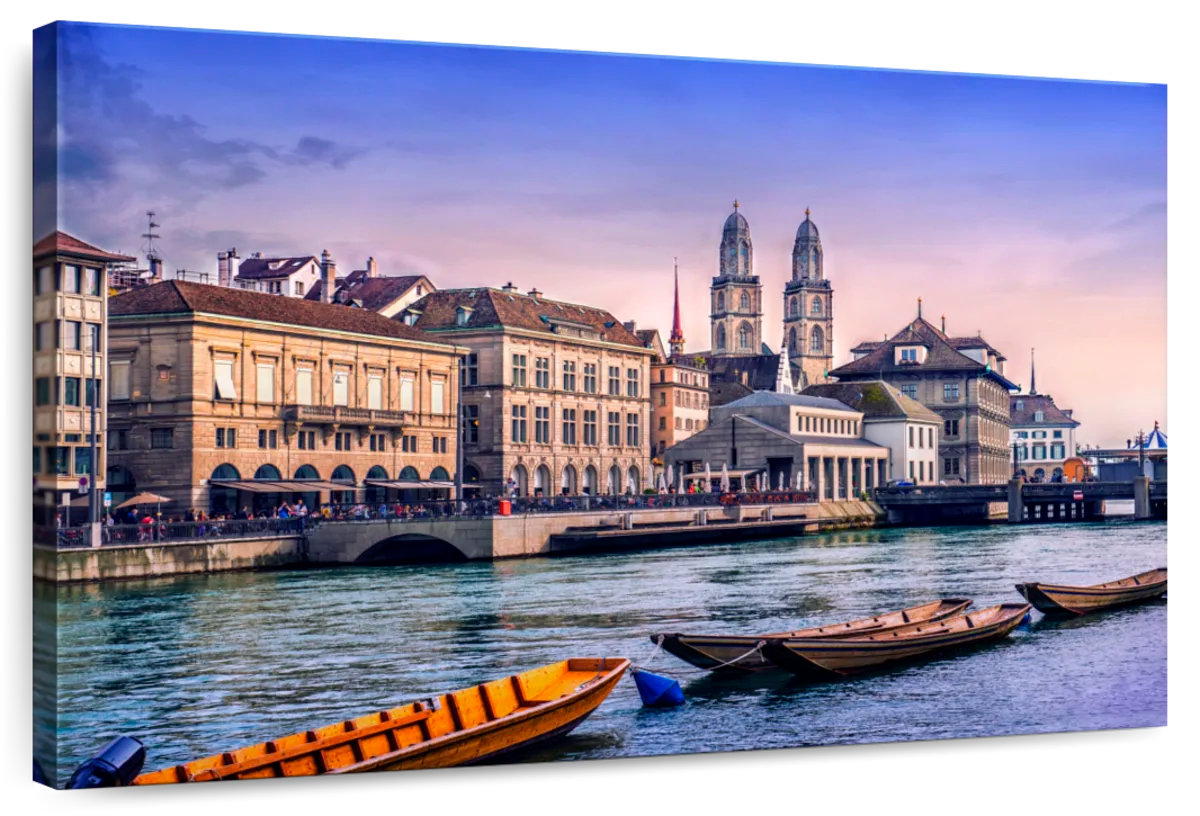 Ebern Designs Sireci Zurich Along Limmat River | Wayfair