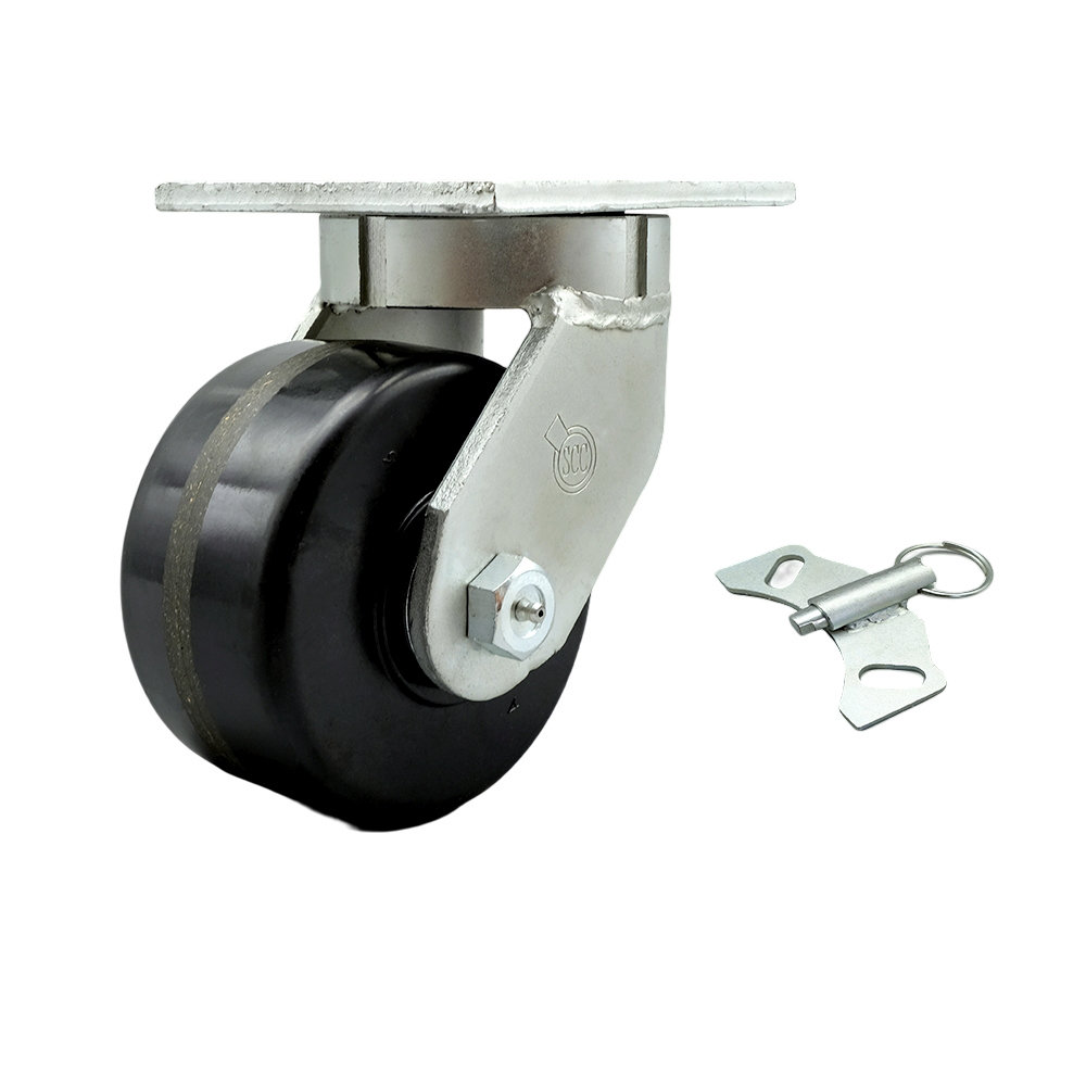 Service Caster Extra Heavy Duty Phenolic Wheel Swivel Caster with ...