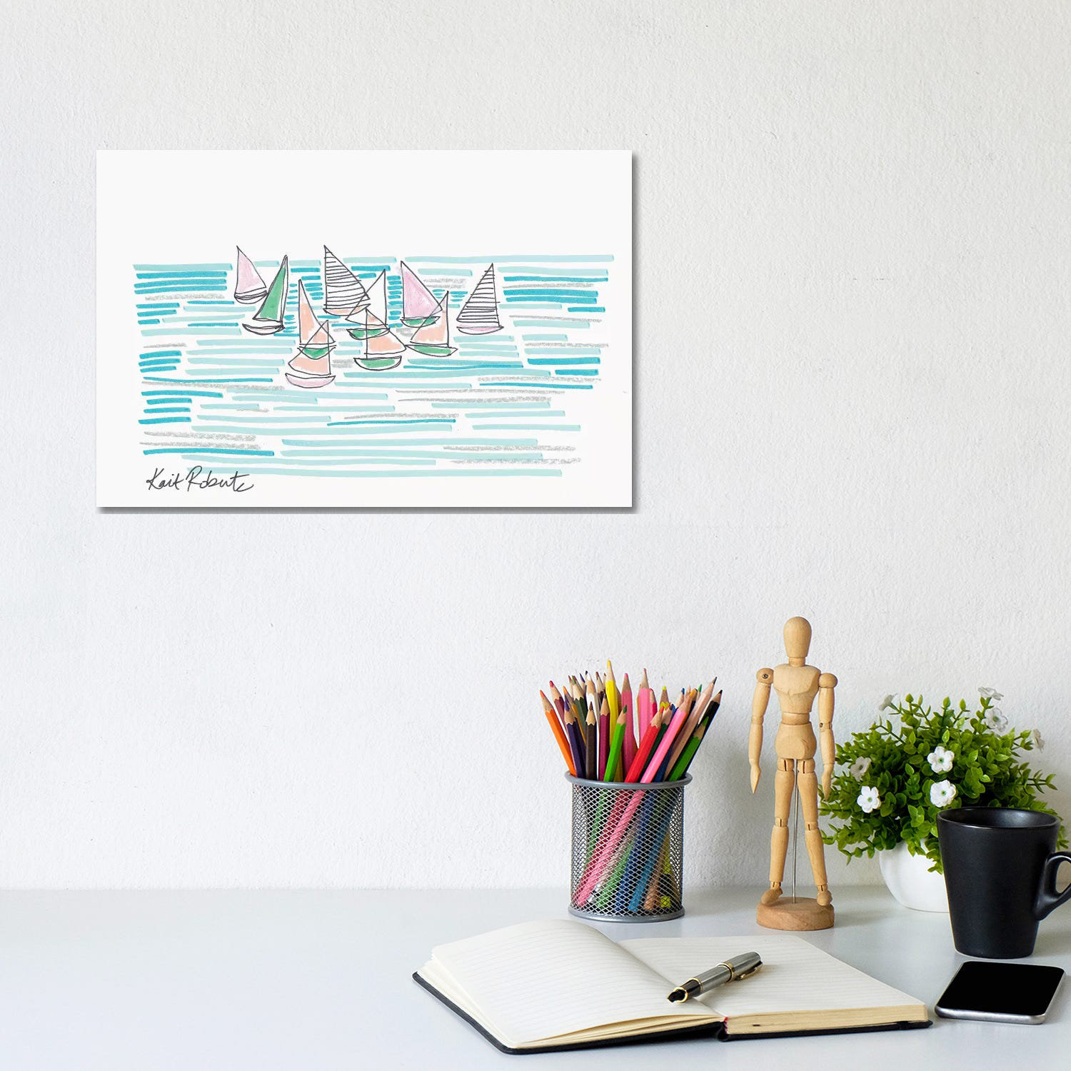 Breakwater Bay Noon At Sea by - Wrapped Canvas | Wayfair.co.uk
