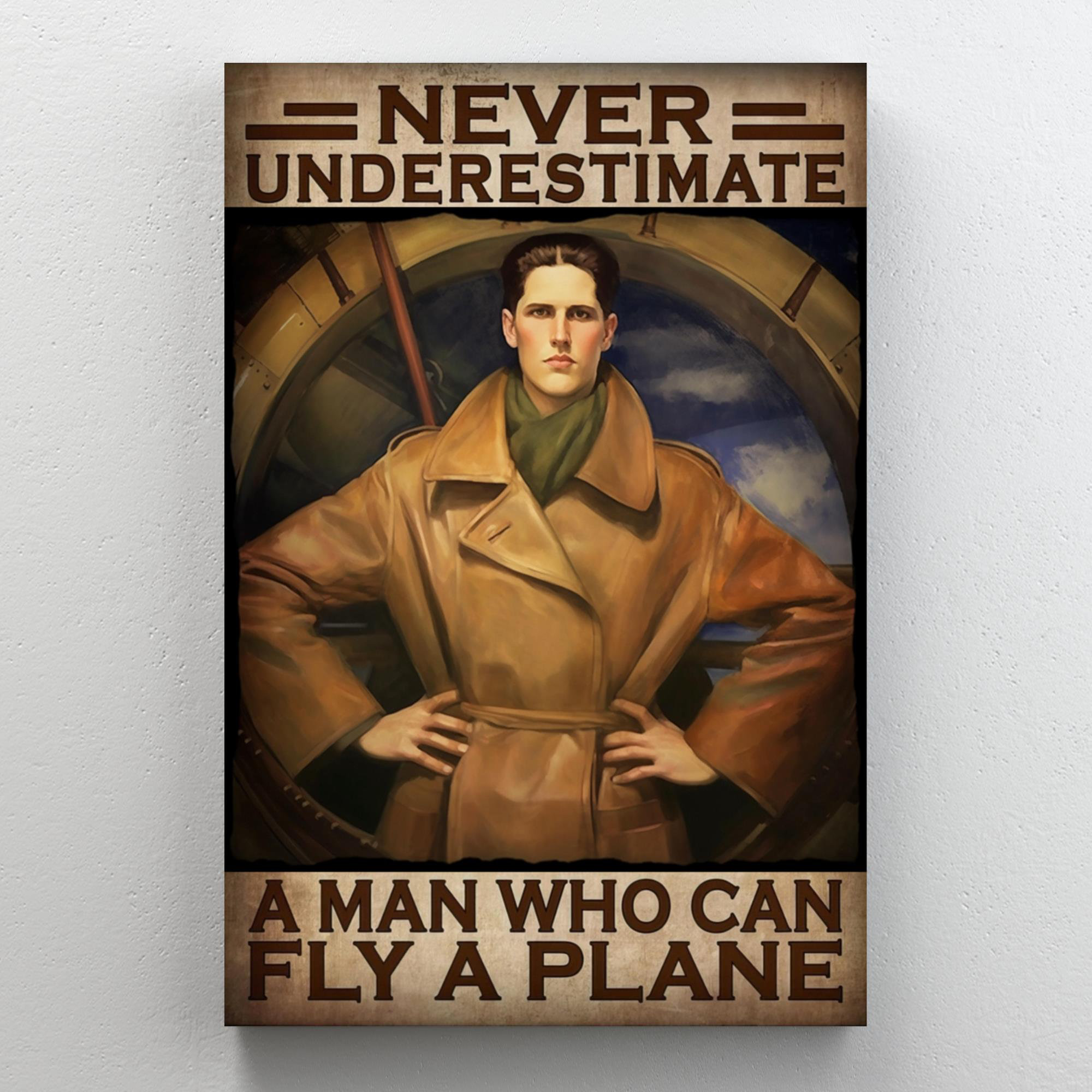 Trinx A Man Who Can Fly A Plane - 1 Piece Rectangle Graphic Art Print ...