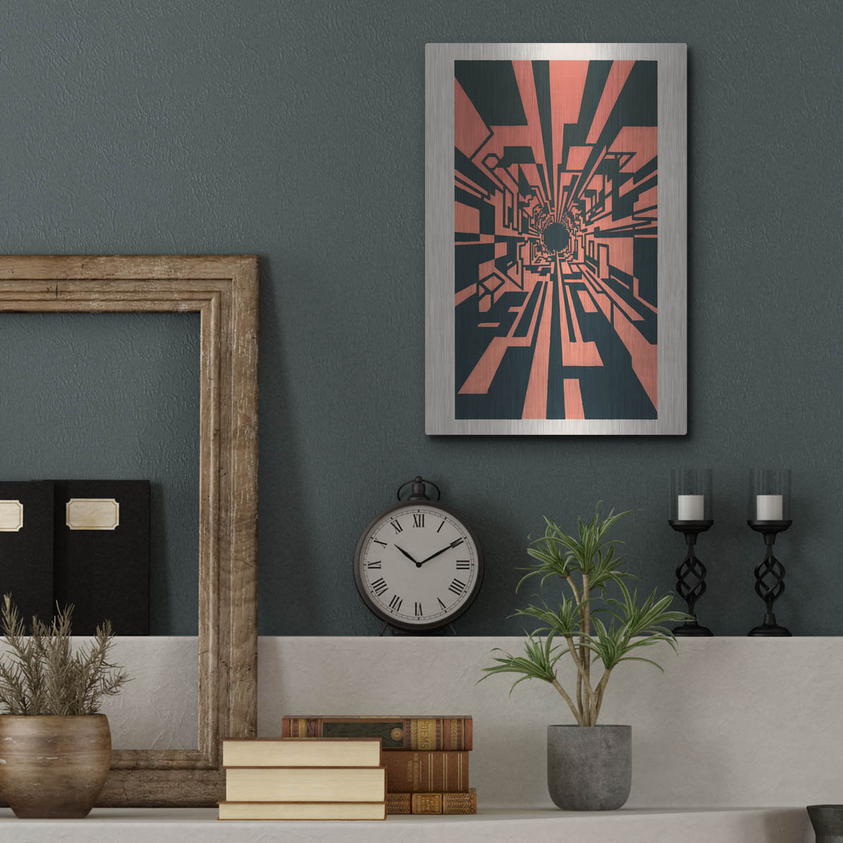 Wrought Studio 'Square Warp Hole' by Andreas Magnusson Metal Wall Art ...