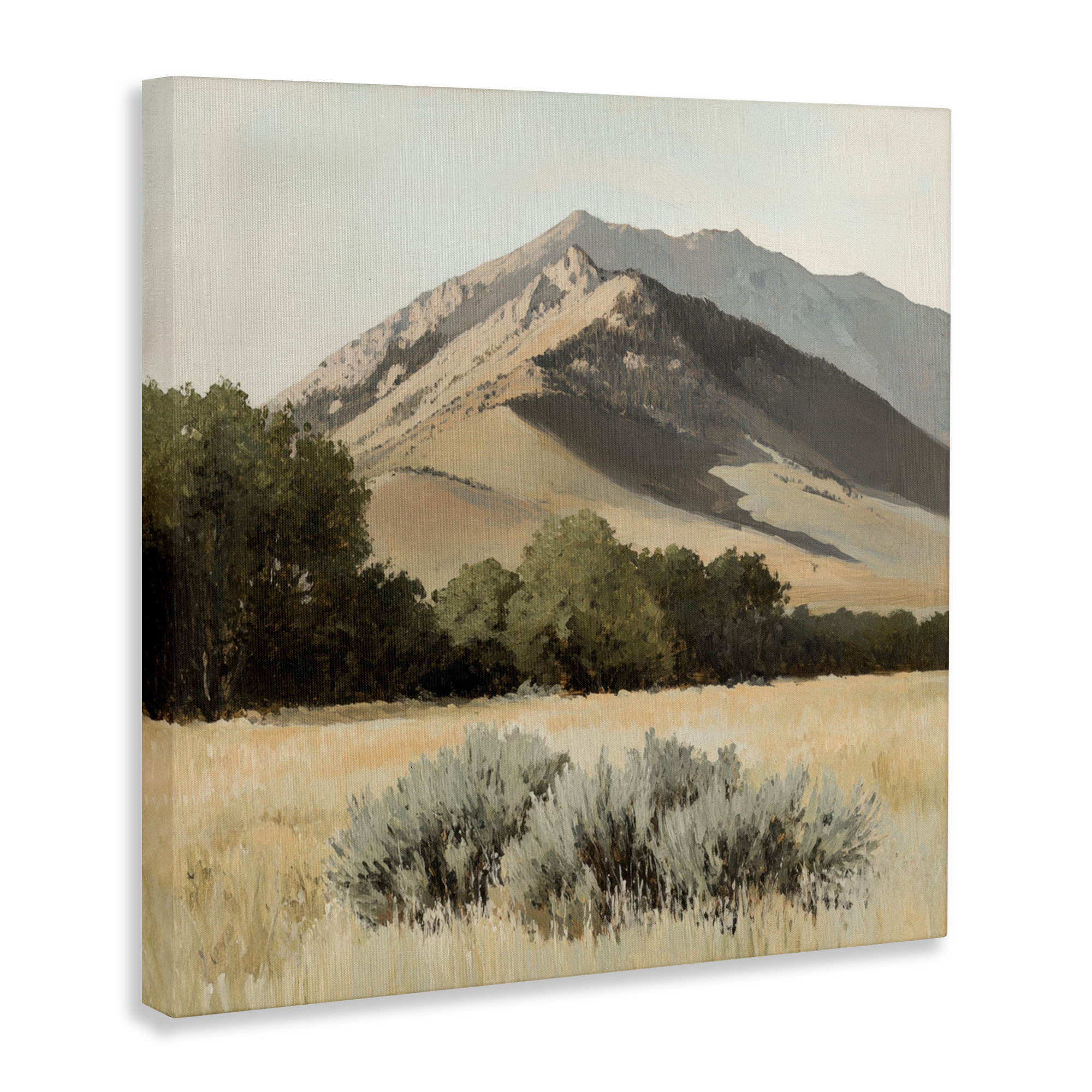 Union Rustic Mountain Ridgeline Landscape Canvas, design by Petal ...